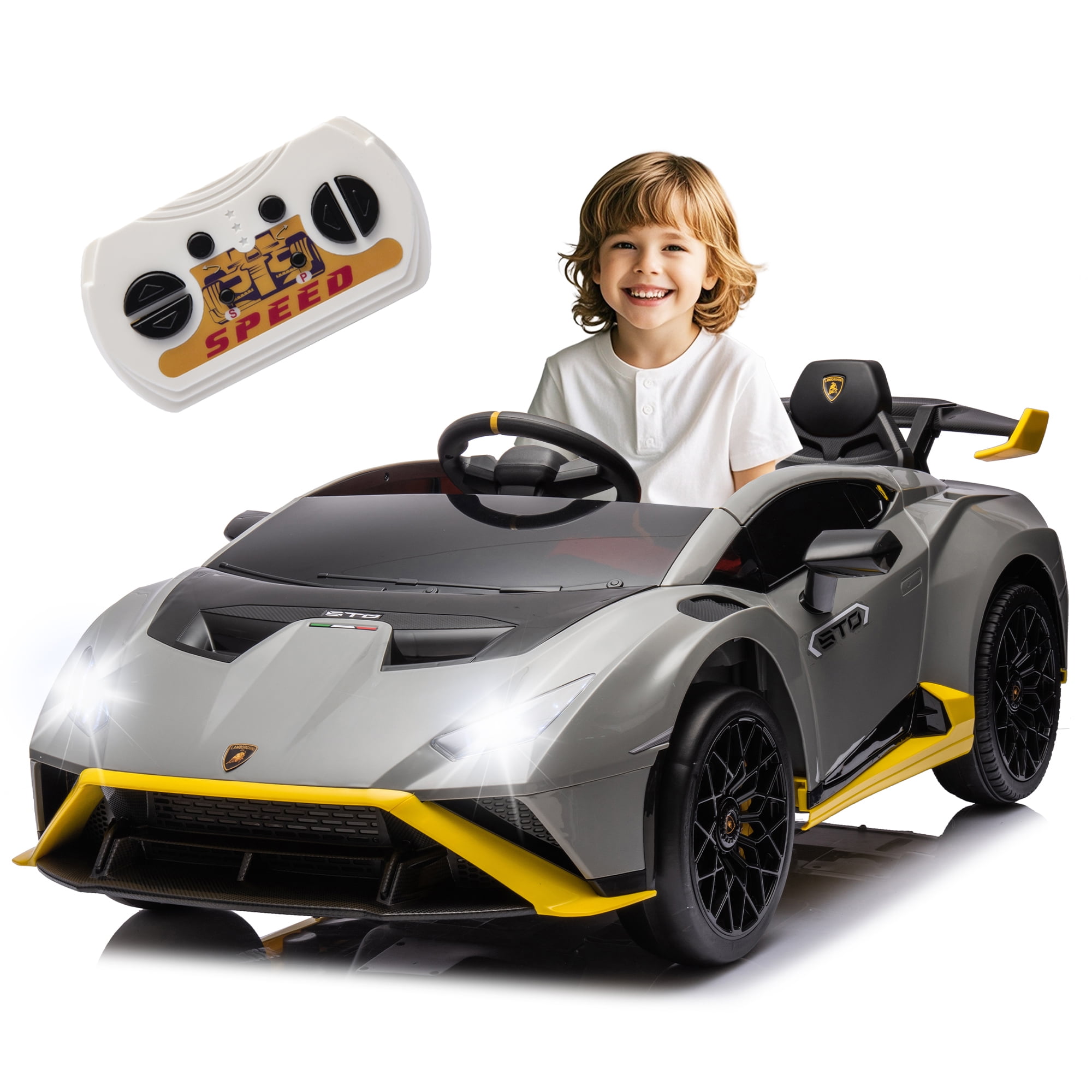 Lamborghini Huracan STO 24V Kids Electric Ride-On Drift Car: 1.86-5.59 ...