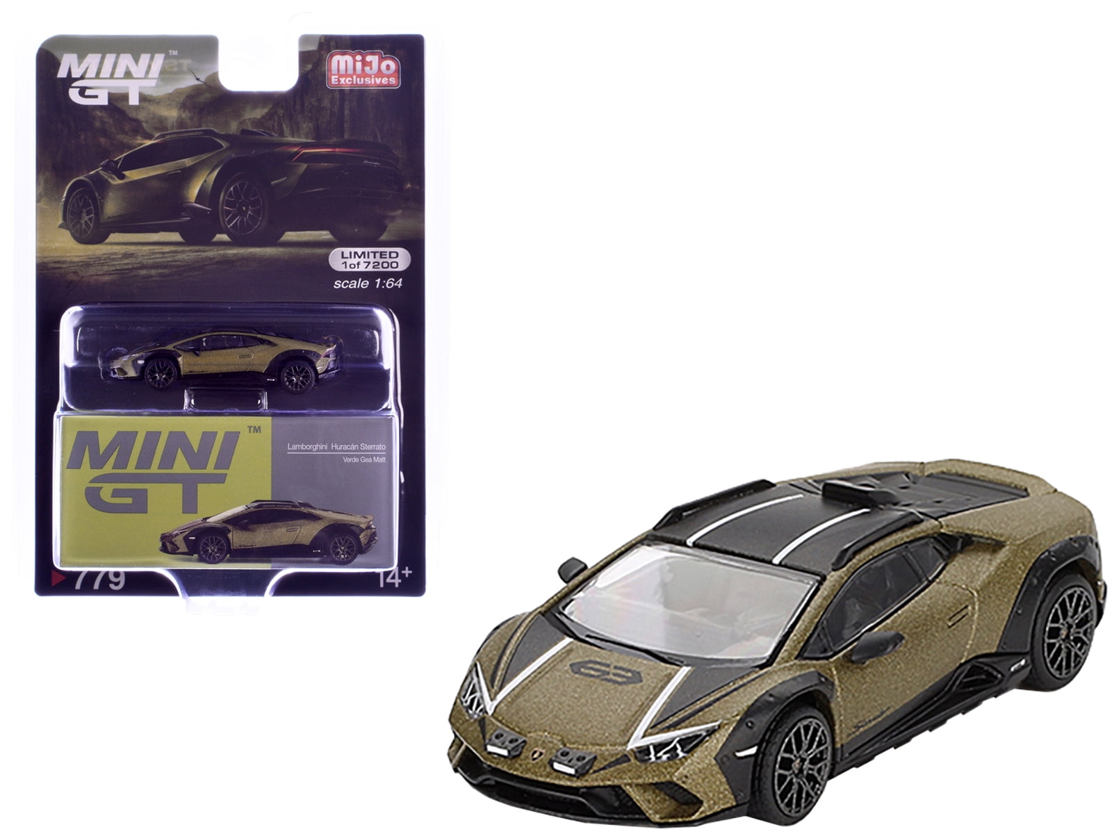Lamborghini Huracan Sterrato Verde Gea Matt Green Metallic with Black ...