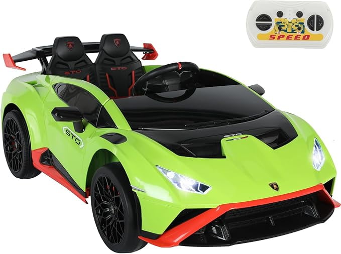 Lamborghini Huracan Sto 24V Kids Electric Ride-On Drift Car: Speeds 1. ...