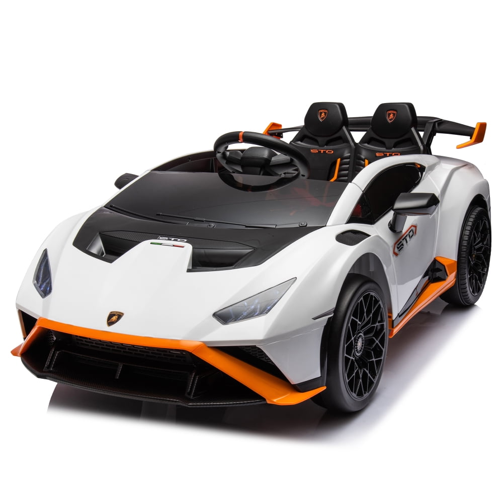 Lamborghini Huracan Sto 24V Kids Electric Ride-On Drift Car: Speeds 1. ...