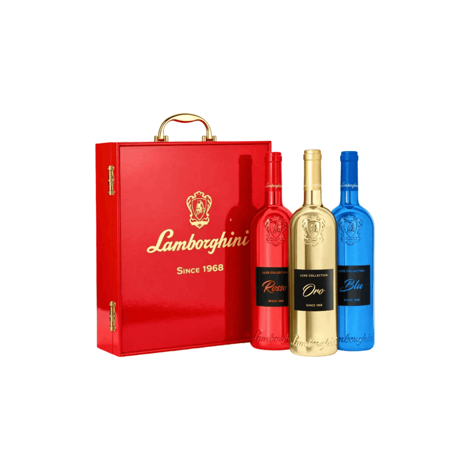 Lamborghini Luxe Red Collection Gift Set Dry Red Blend Wines Merlot ...