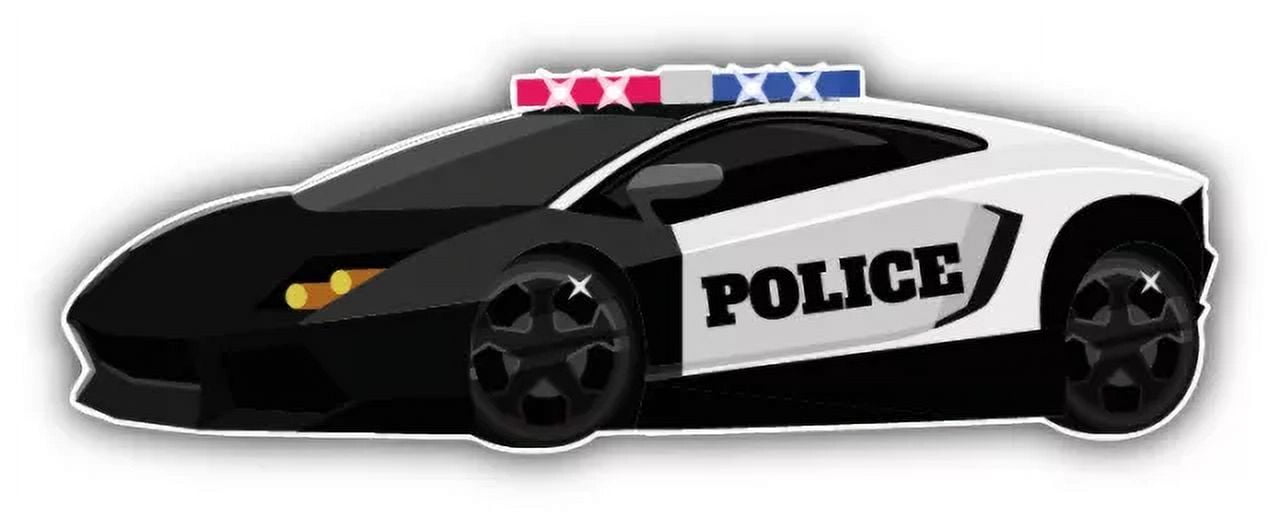 Lamborghini Police Car Sticker Phone Decal Water Bottle Stickers Car ...