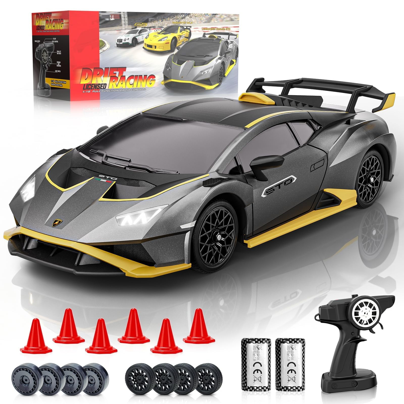 Lamborghini Remote Control Car, 1:18 Scale Officially Licensed ...