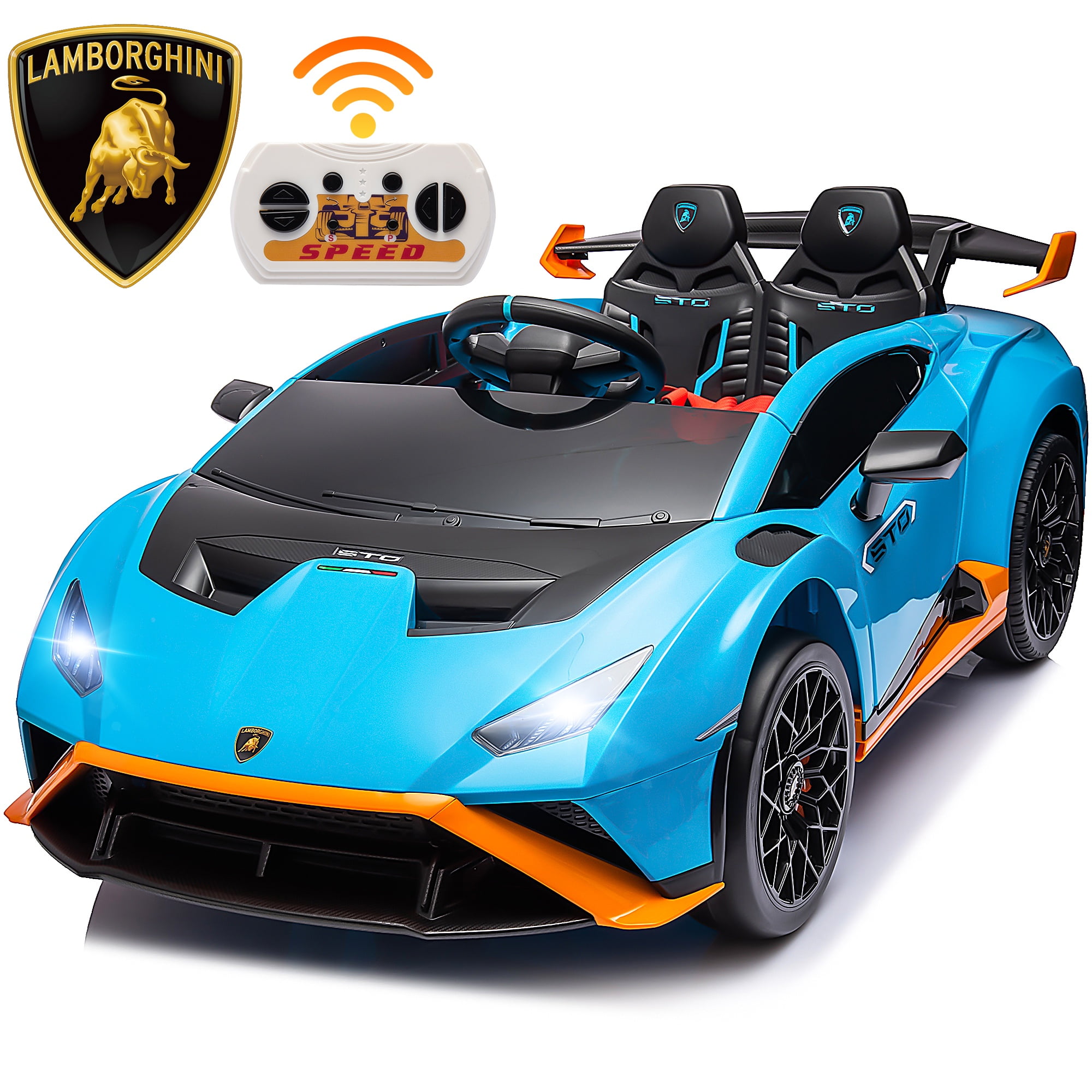 Lamborghini Kids Ride on Car, 24V Electric Toy with Parental Remote ...