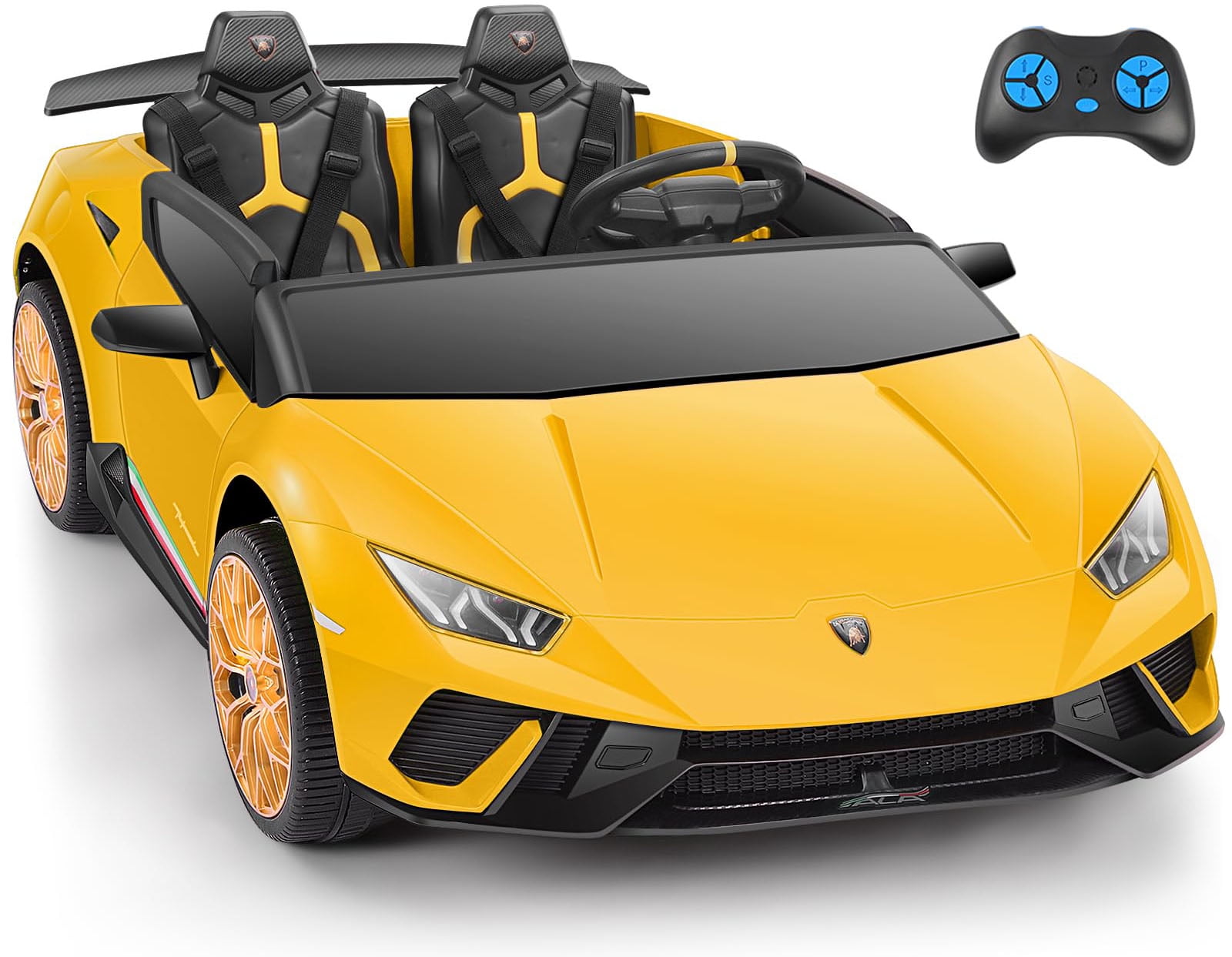 Lamborghini Ride on Car,2 Seater Powered Toddler Car,12V 10Ah Maximum 4 ...