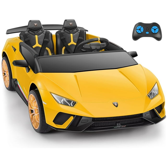 Lamborghini Ride on Car,2 Seater Powered Toddler Car,12V 10Ah Maximum 4 ...