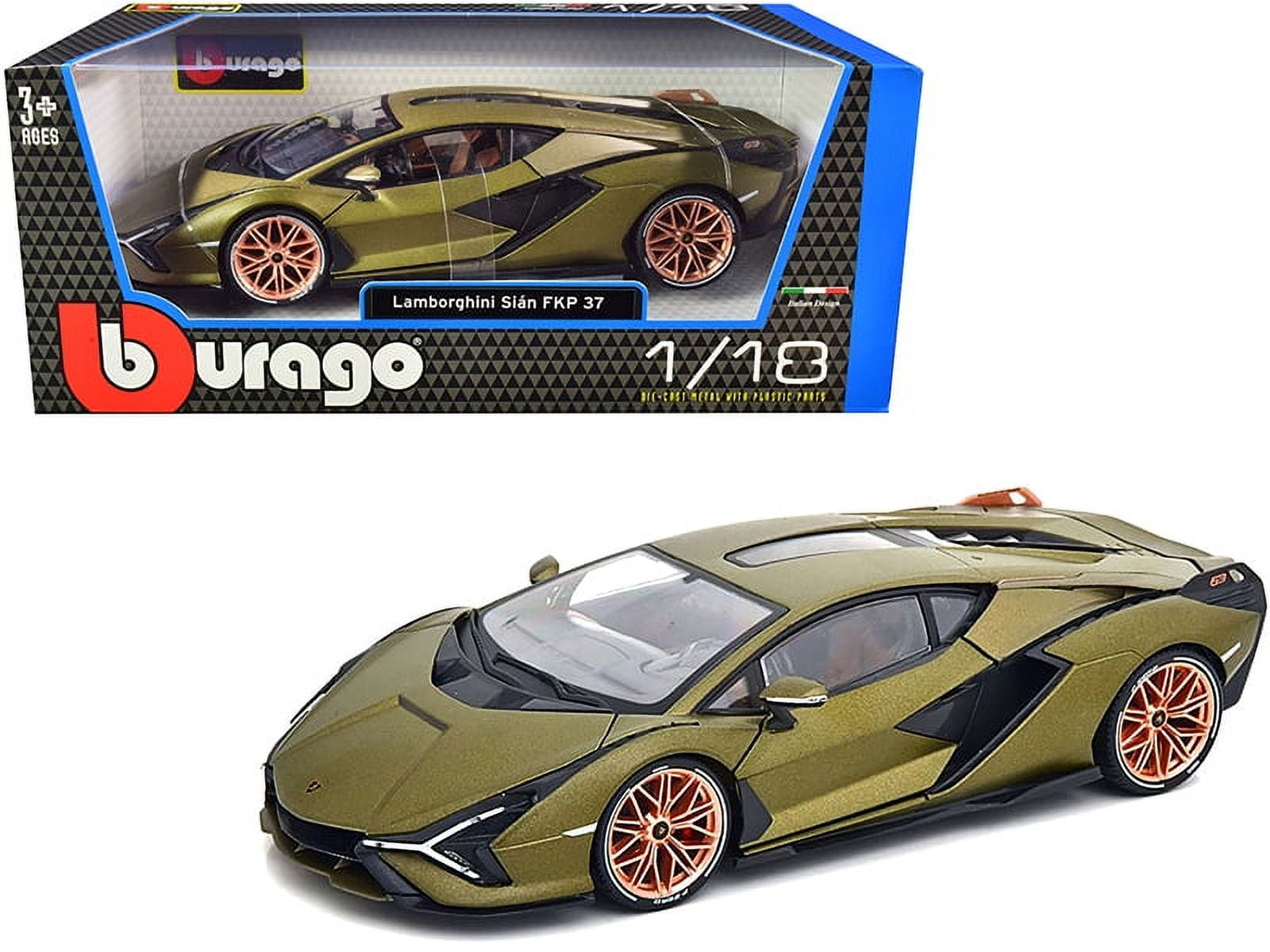Lamborghini Sian FKP 37 Matt Green Metallic with Copper Wheels 1/18 ...