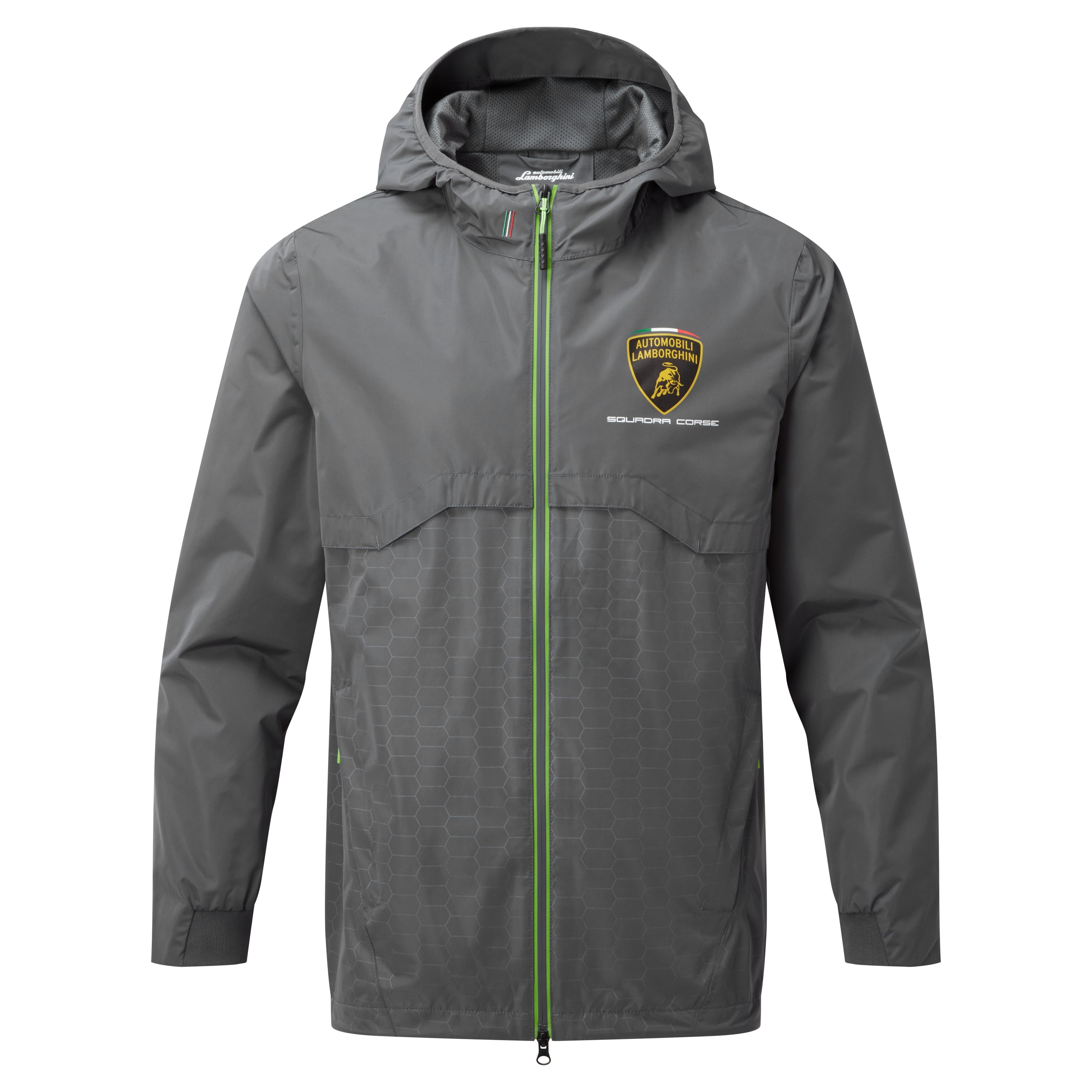 Lamborghini Squadra Corse Men's Lightweight Travel Jacket Grey ...