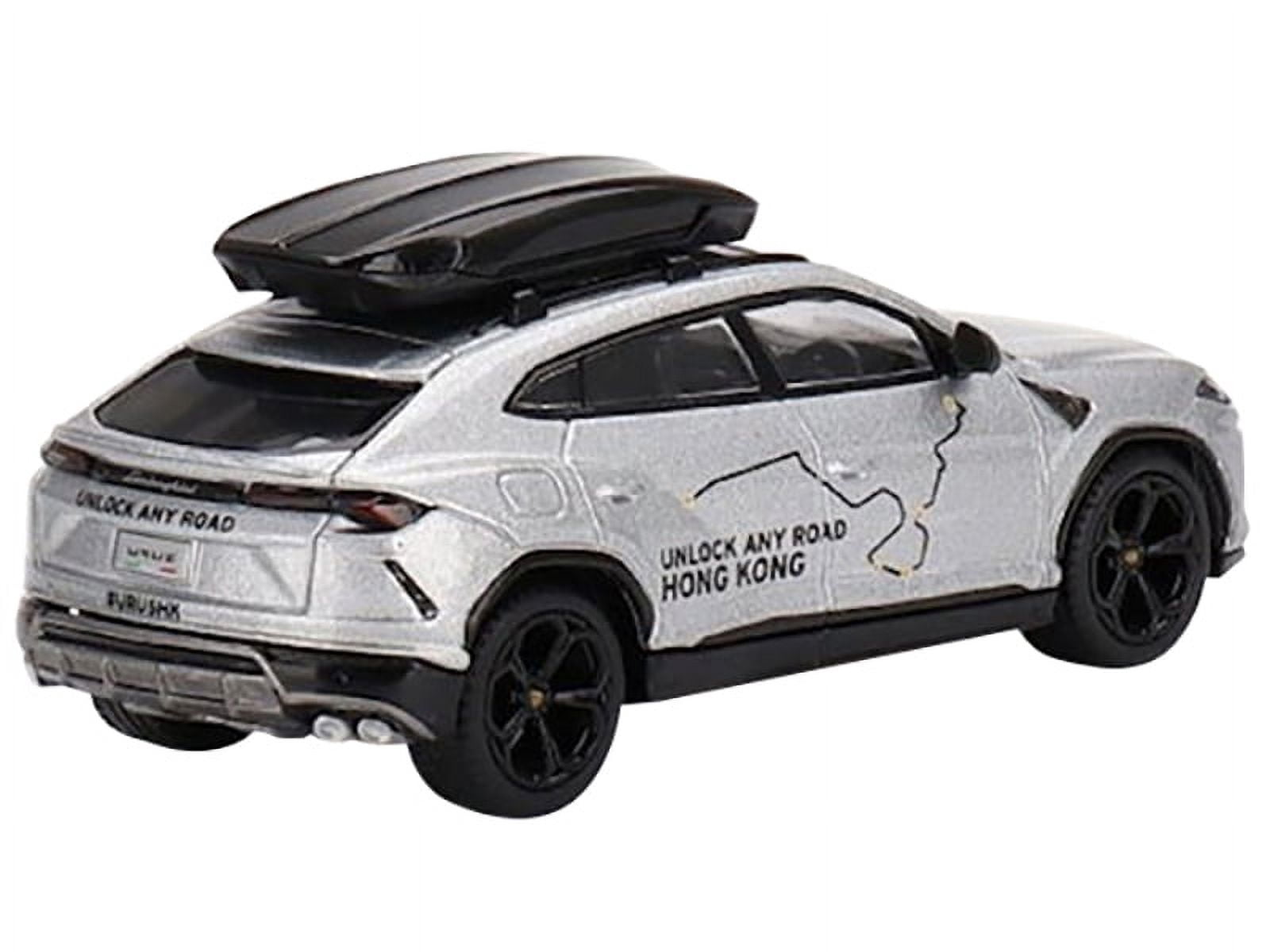 Lamborghini Urus with Roof Box "Unlock Any Road Hong Kong" Silver ...