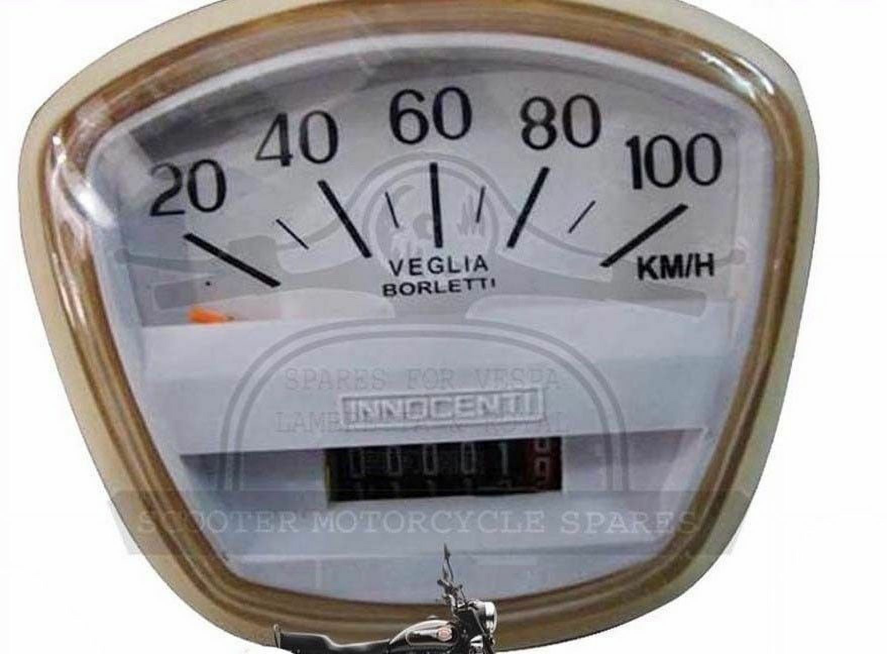 Lambretta SX TV Speedometer 100 Km/h Veglia Italian Thread - Walmart.com
