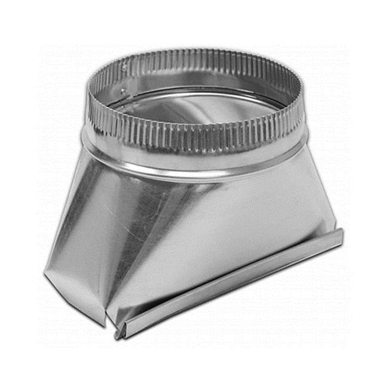 Lambro 136 Aluminum HVAC Duct Pipe Transition Fitting, 5-In. Round ...