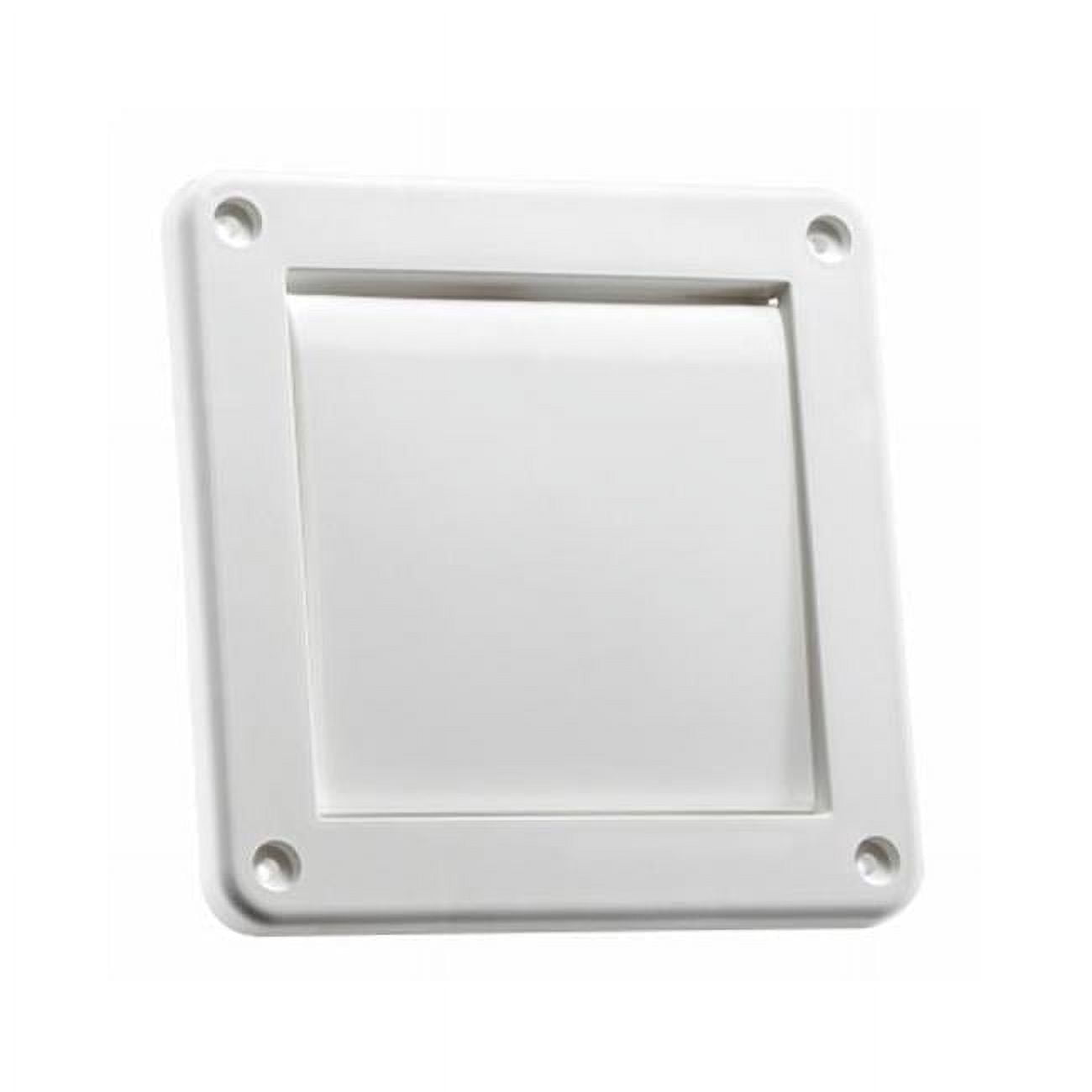 Lambro 1422W Single-Flap Exhaust Vent, 4 in W, Plastic, White - Walmart.com
