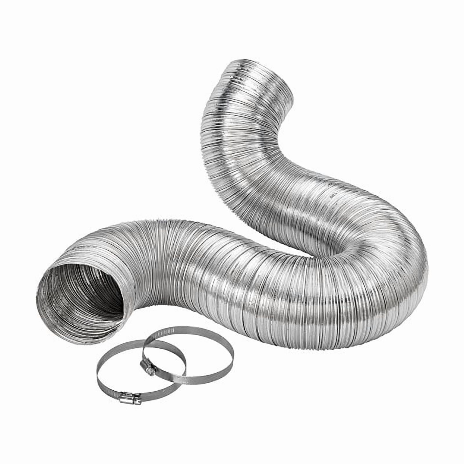Lambro 3120UL Semi-Rigid Transition Duct Kit, 4 in, 8 ft L, Aluminum ...