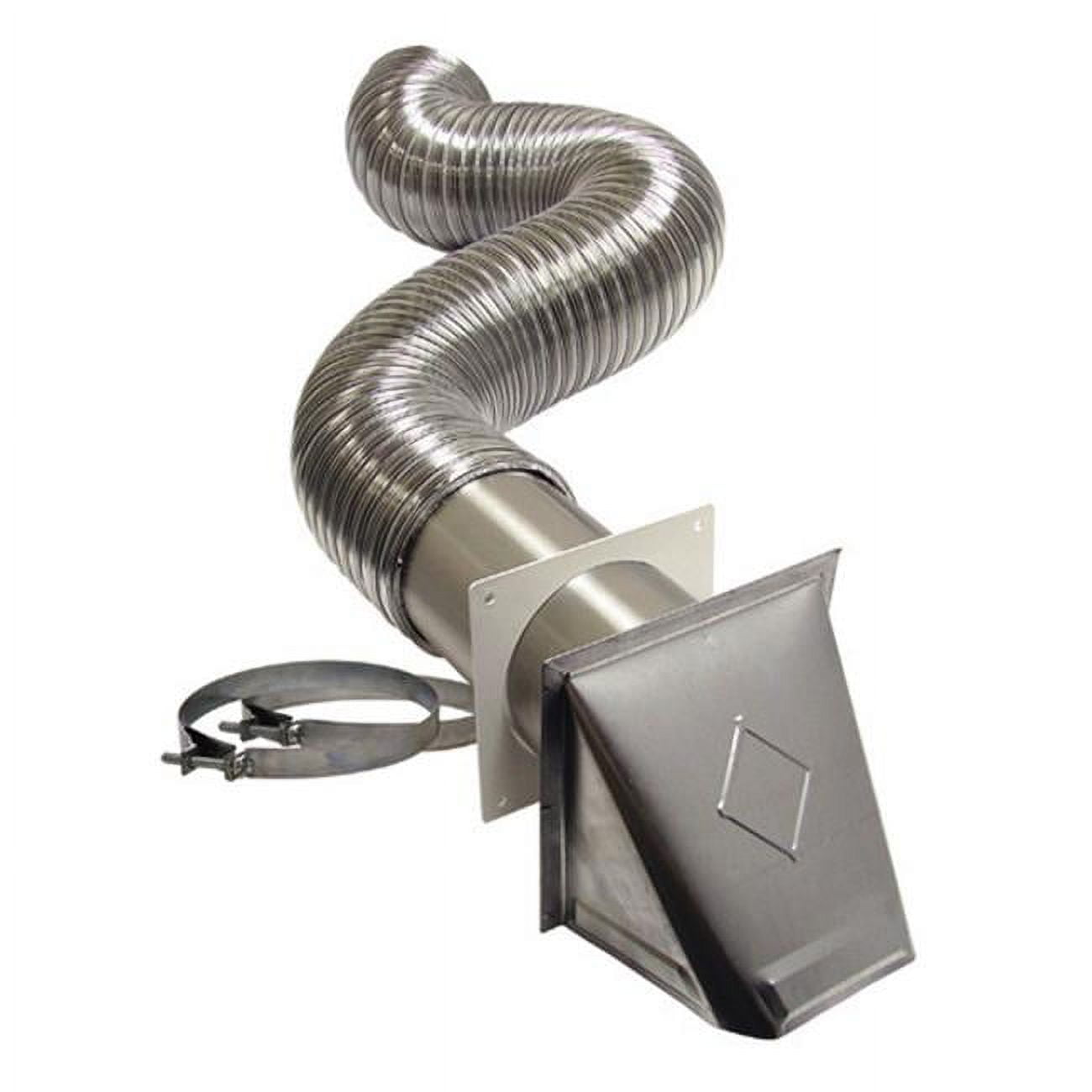 Lambro 349L 4 in. x 8 ft. Semi-Rigid Duct Preferred Hood Vent Kit ...