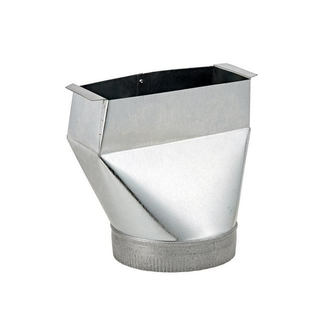 Lambro Industries 3.25 x 10 - 7 in. Round Galvanized Steel Offset ...