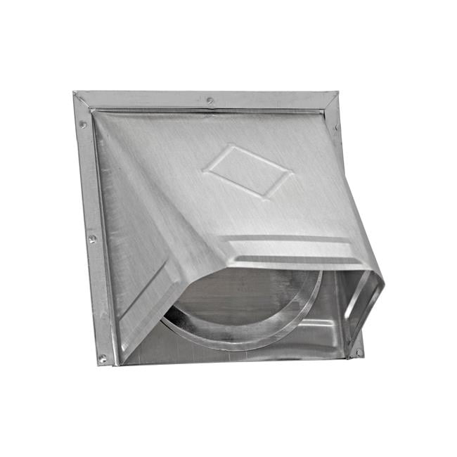 Lambro Industries 4 in. 26 Gauge Flush Mount Aluminum Wall Exhaust Hood ...