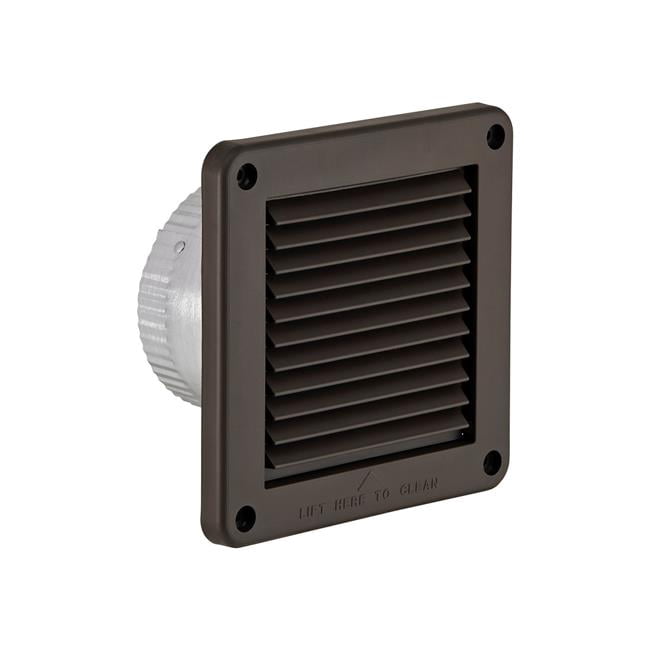 Lambro Industries 674B-ML 4 in. Mini Louver Plastic Fresh Air Intake ...