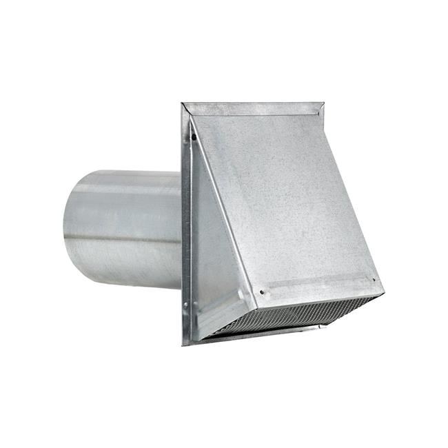 Lambro Industries 7 in. 26 Gauge Spring Damper Galvanized Steel Exhaust ...