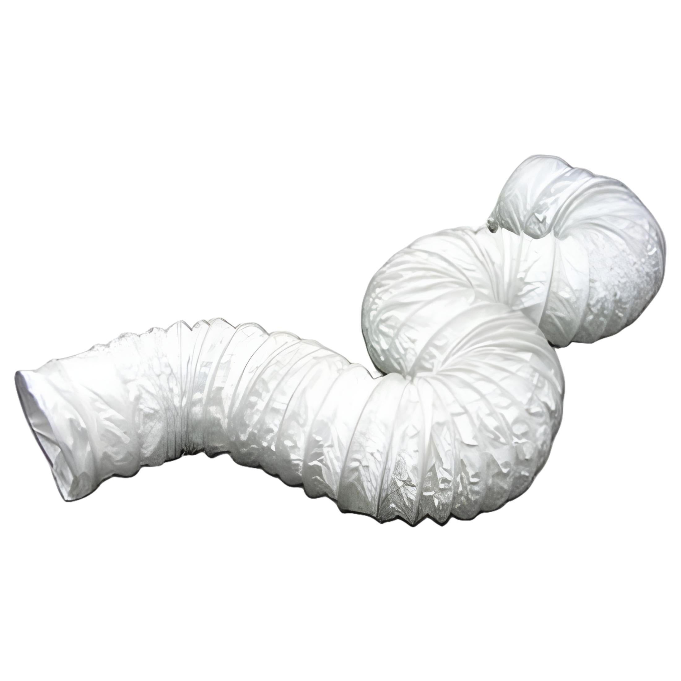 Lambro 4 In. x 8 Ft. Flexible White Vinyl (PVC) Duct 1309 - Walmart.com