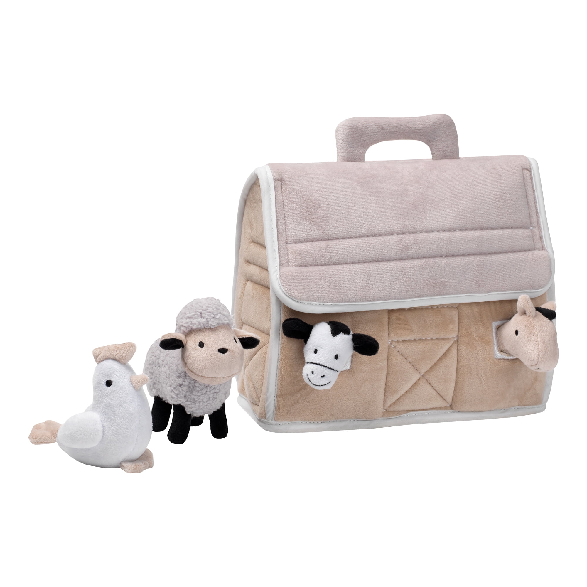 Lambs & Ivy Baby Farm Plush Barn with 4 Stuffed Animals Toy for ...