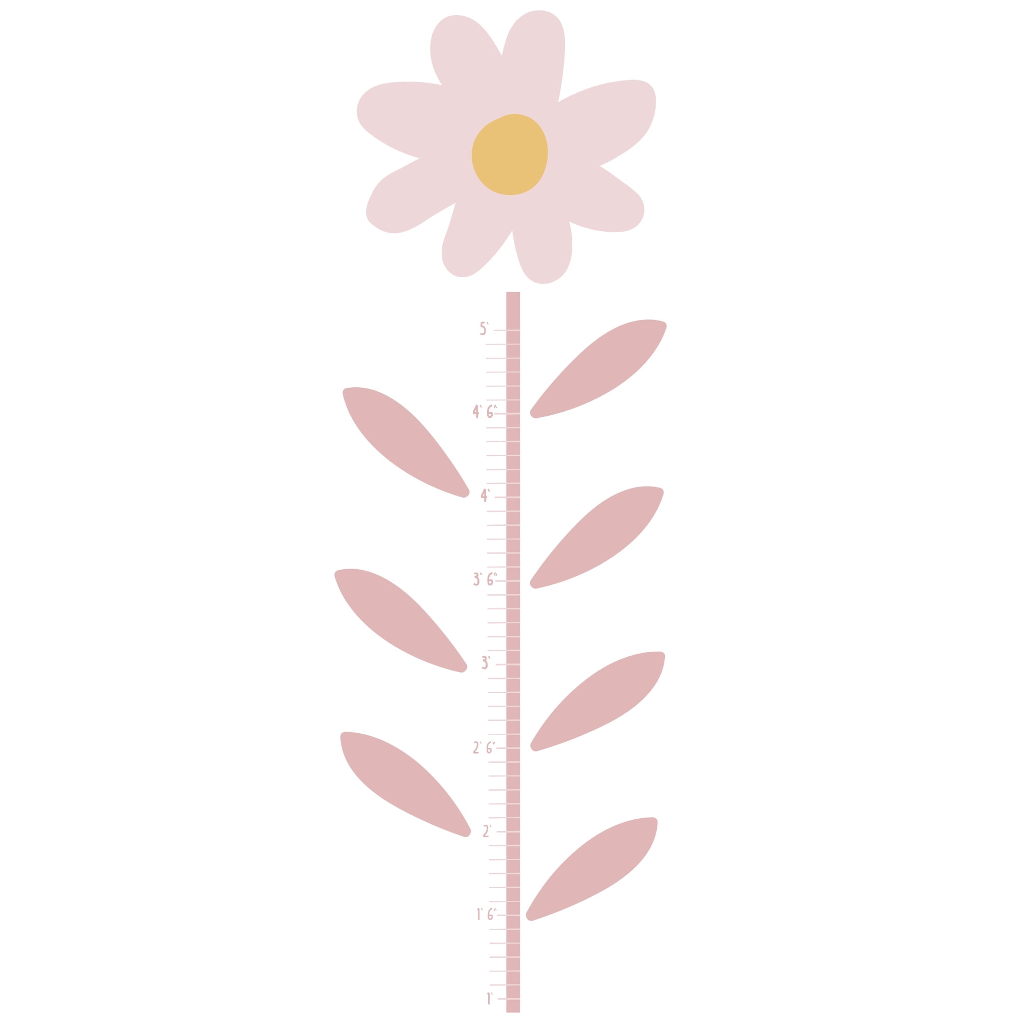 Lambs & Ivy Daisy Dreams Flower Growth Chart Wall Decals/Stickers ...