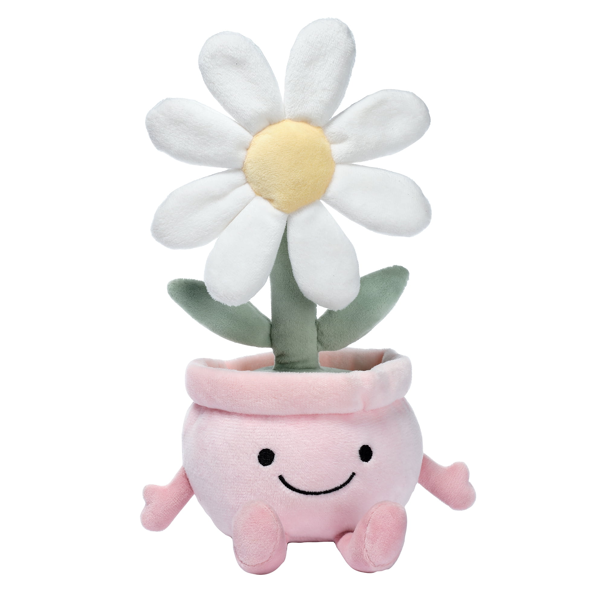 Lambs & Ivy Daisy Dreams Poseable Flower Pot Plush Stuffed Animal Toy ...