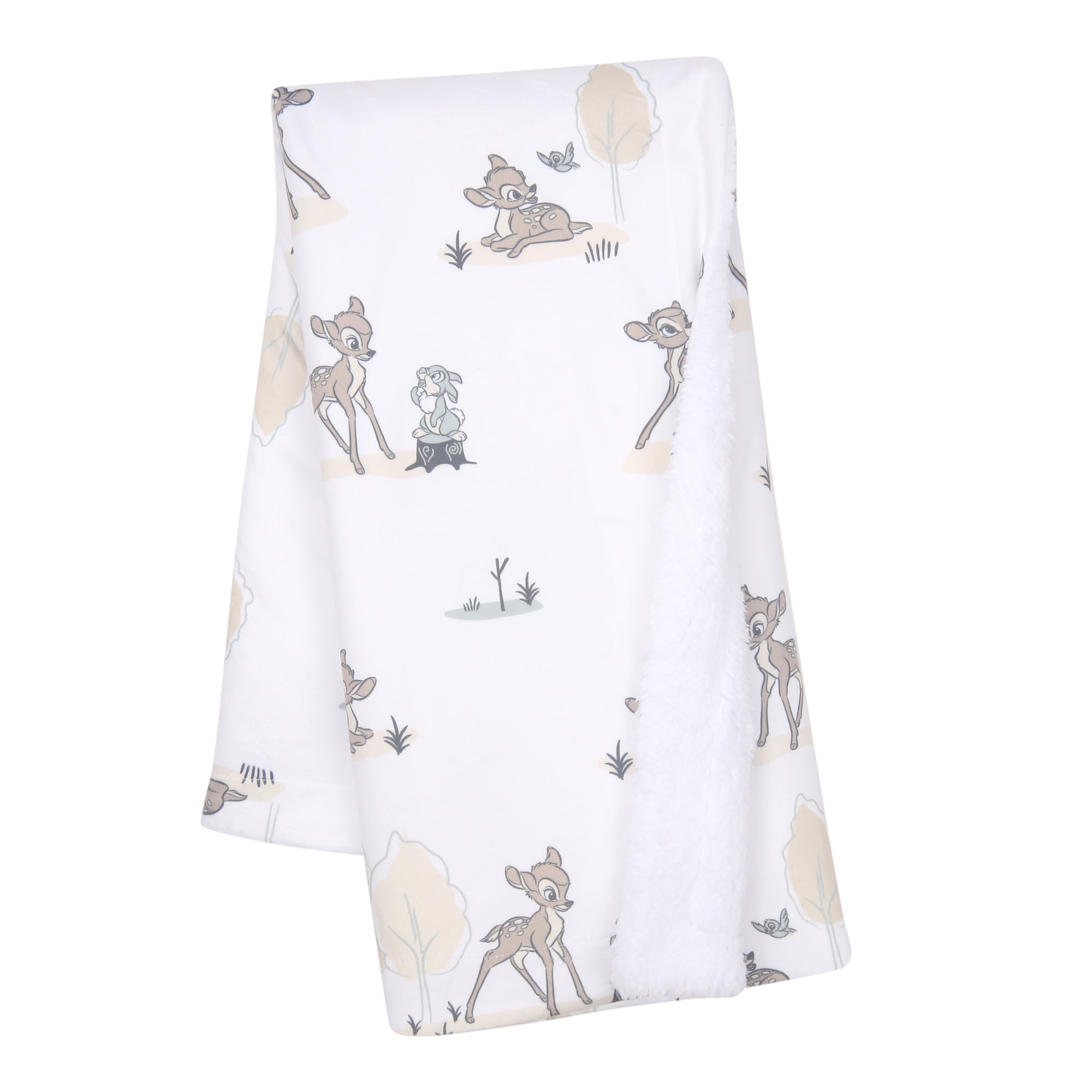 Lambs & Ivy Disney Baby Bambi & Thumper Minky/Fleece Stroller Blanket ...