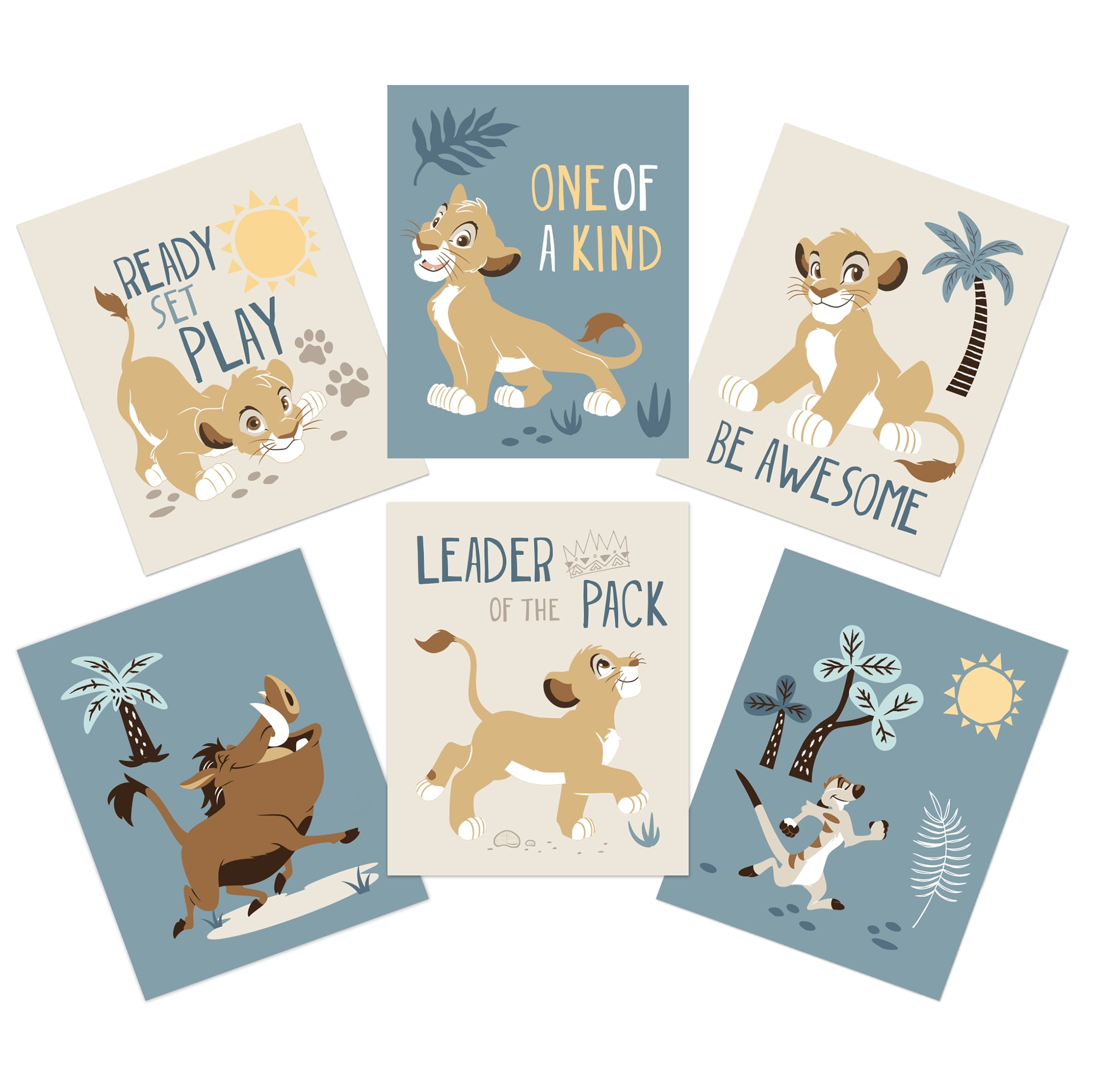 Lambs & Ivy Disney Baby Lion King Unframed Wall Art - Simba/Timon/Pumba ...