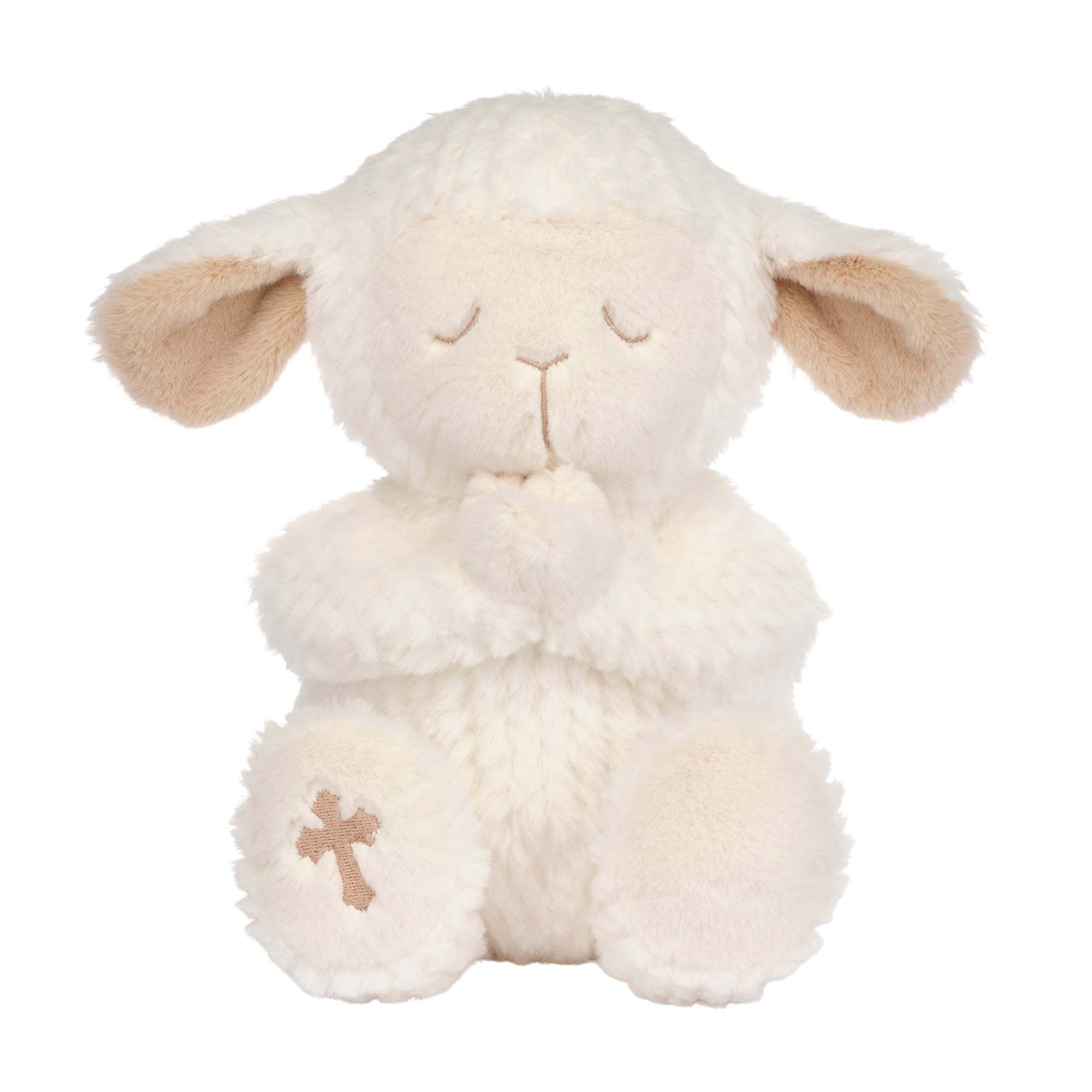 Lambs & Ivy Heaven Sent Praying Baptism Plush Lamb Stuffed Animal Toy ...