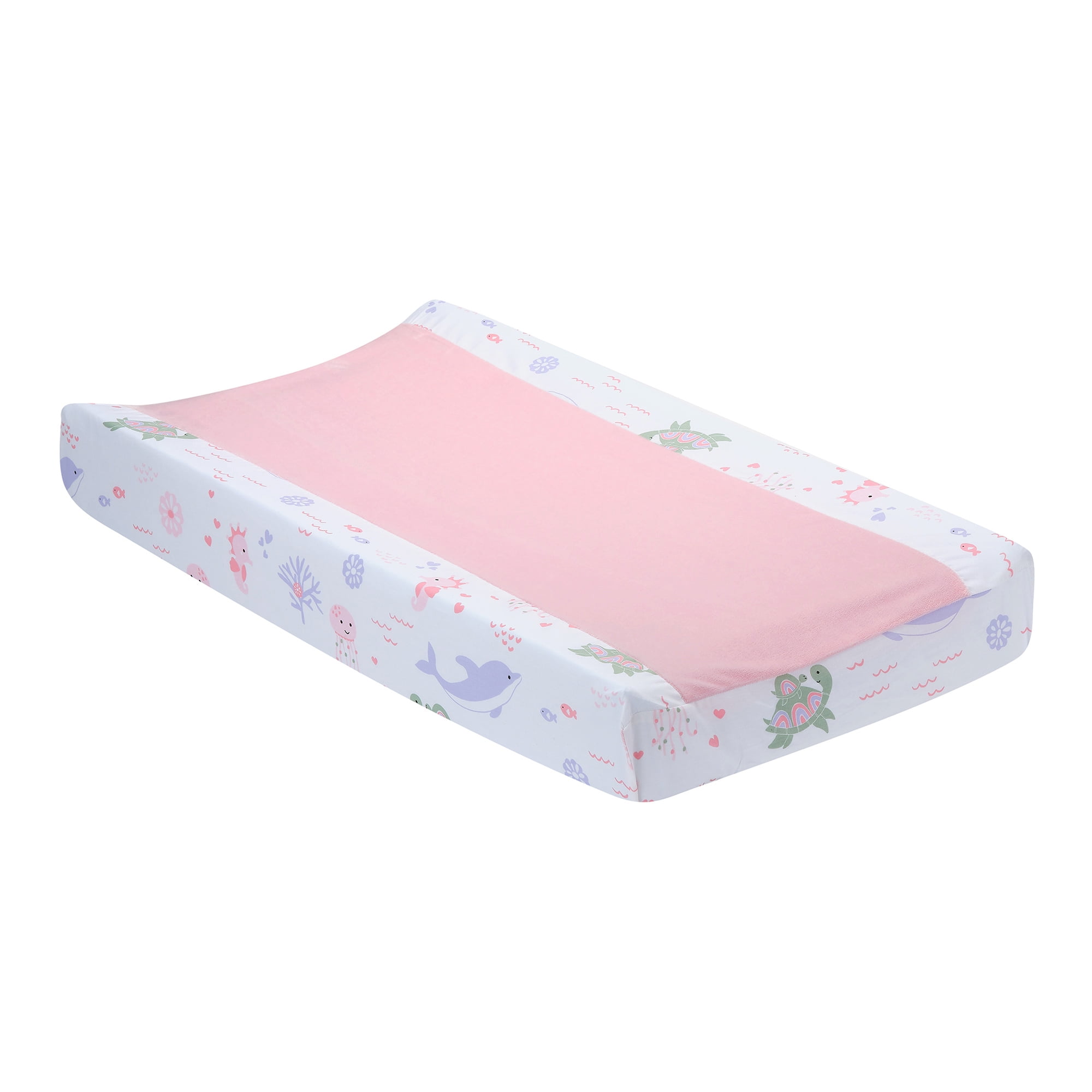 Lambs & Ivy Sea Dreams Dolphin/Turtle Nautical Changing Pad Cover ...