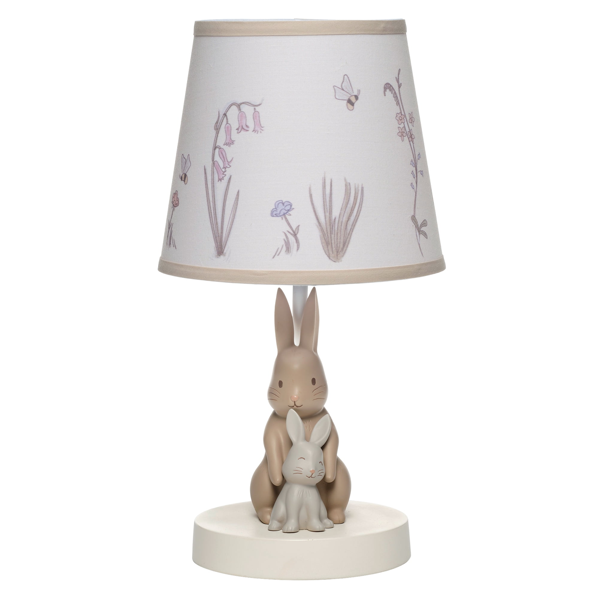 Lambs & Ivy Signature Bunny Hop Hand-Painted Resin Rabbits Lamp with ...