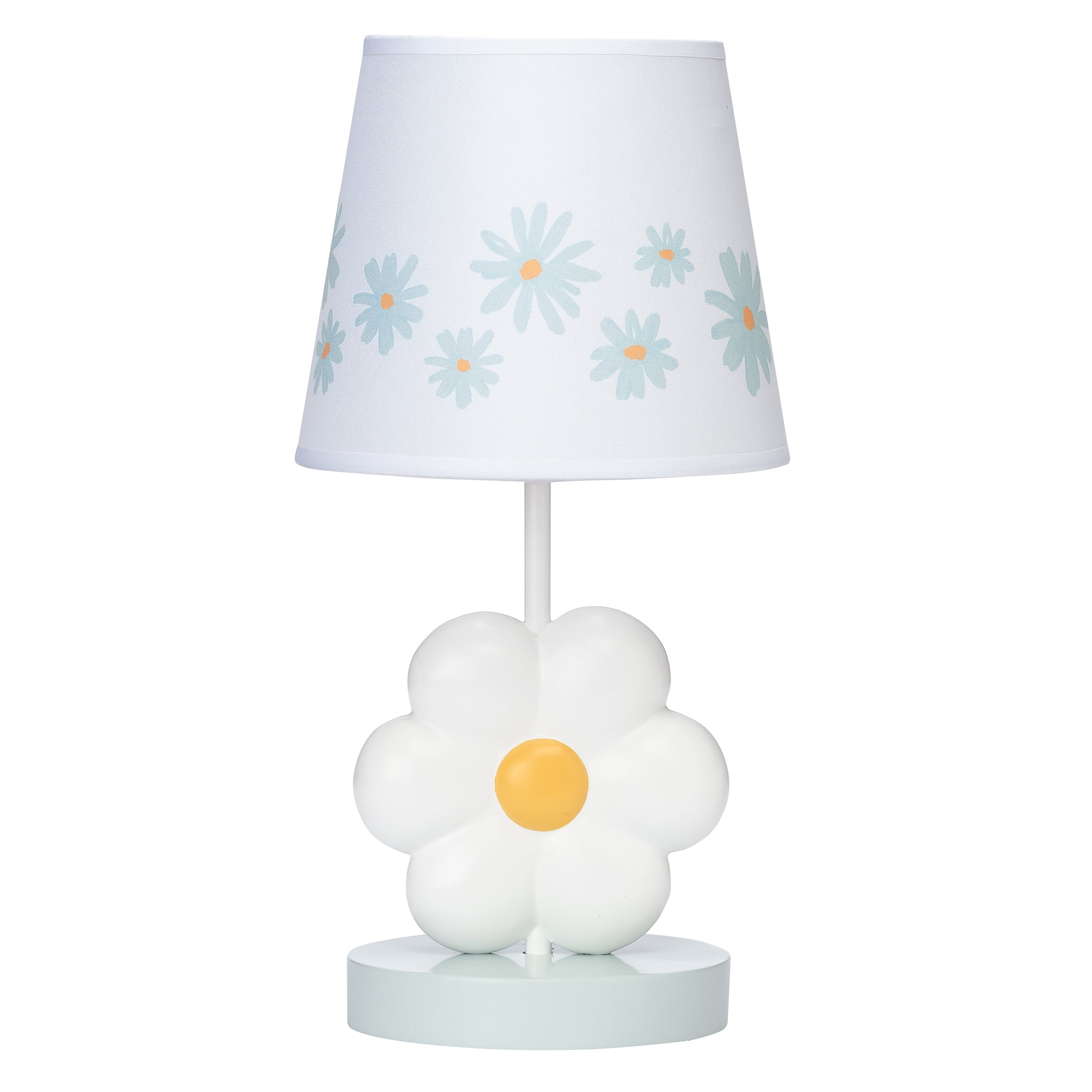 Lambs & Ivy Sweet Daisy White Floral Nursery/Child Lamp with Shade ...