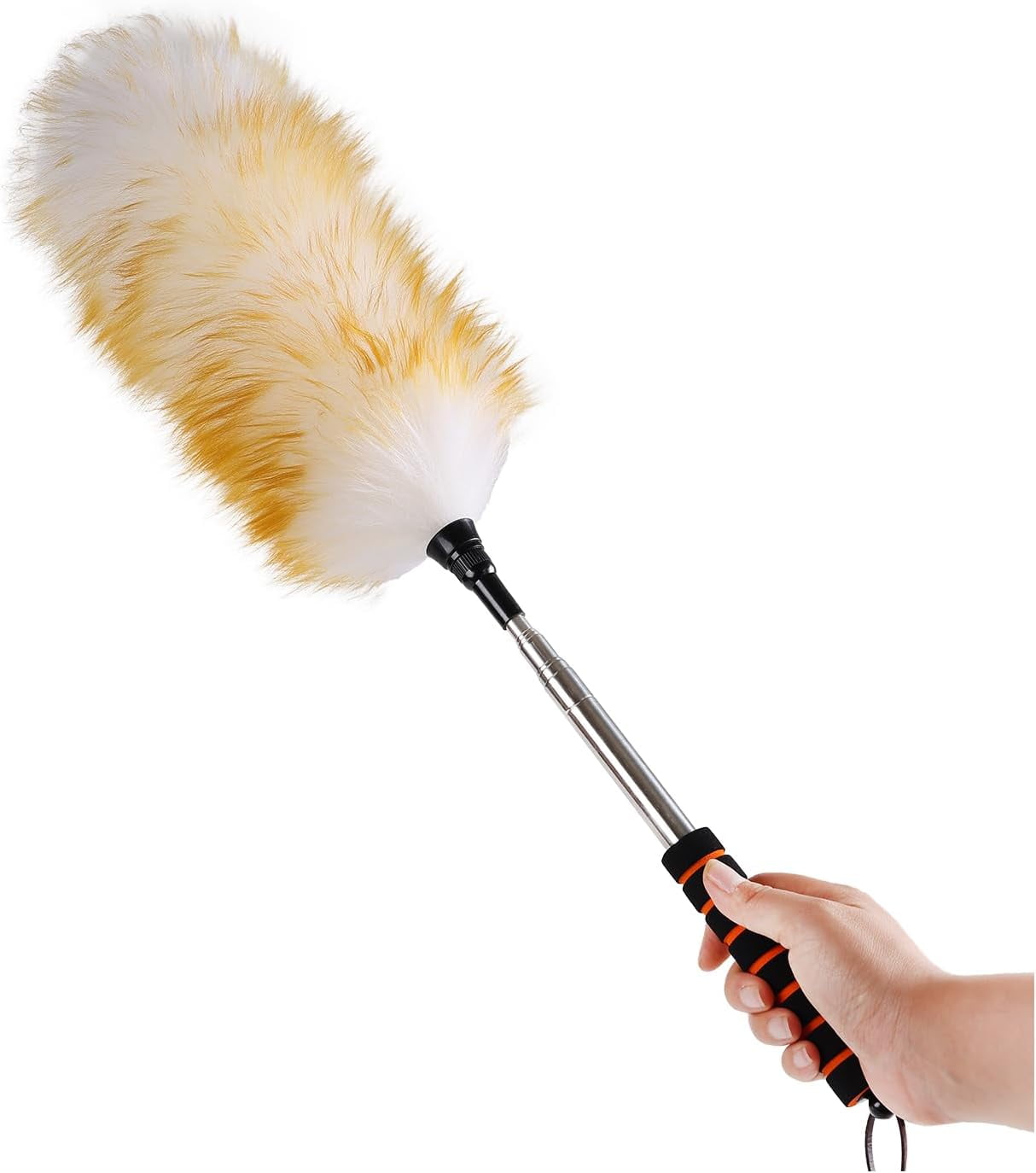 Lambswool Extendable Cleaning Duster , Anti-Static Wall Duster Cleaner ...