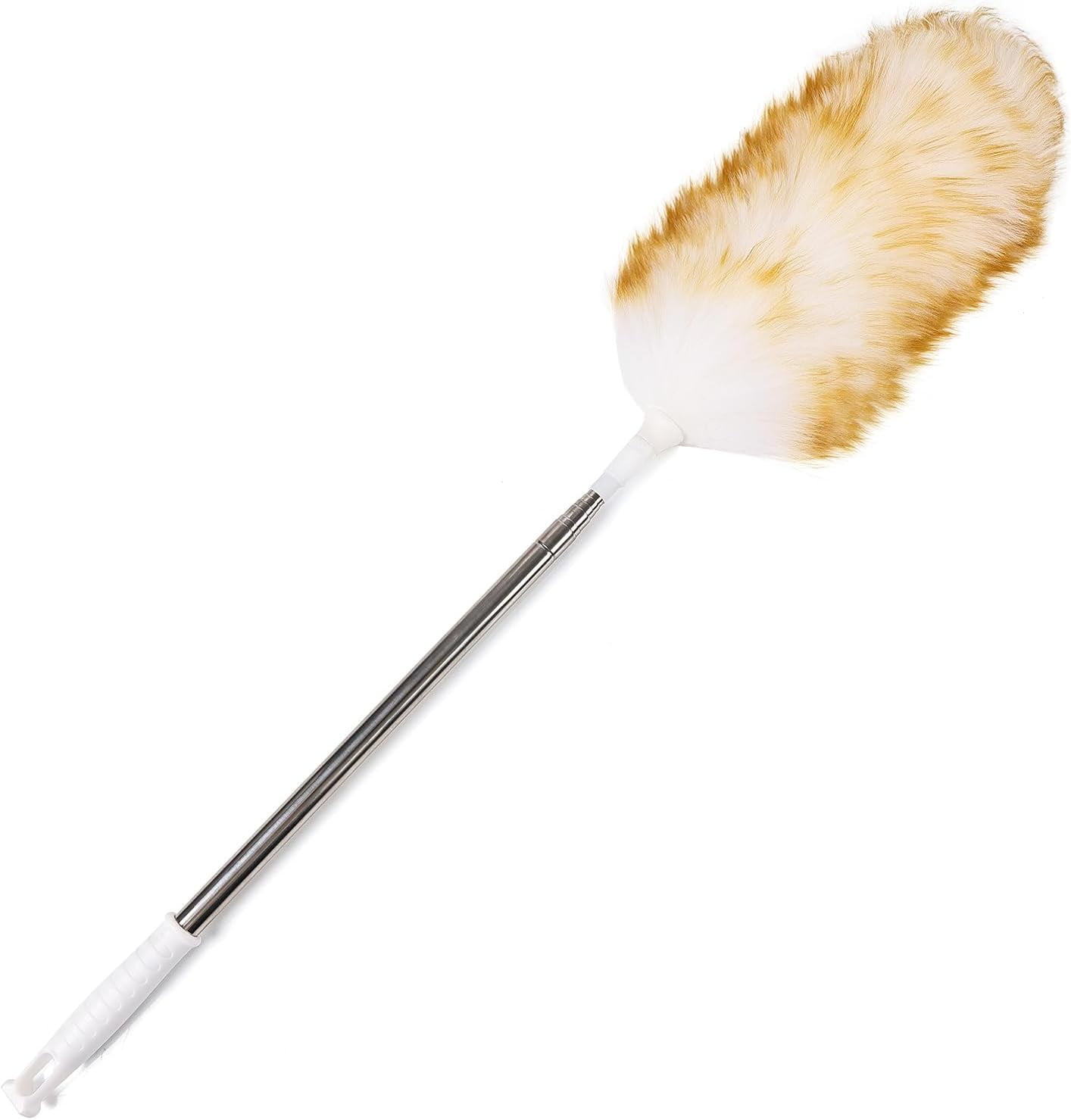 Lambswool Extendable Cleaning Duster , Anti-Static Wall Duster Cleaner with Sponge Grip and ...