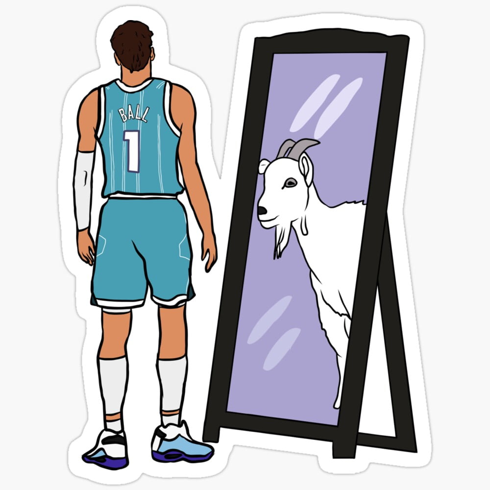Lamelo Ball Mirror Goat Sticker Phone Decal Water Bottle Stickers Car ...