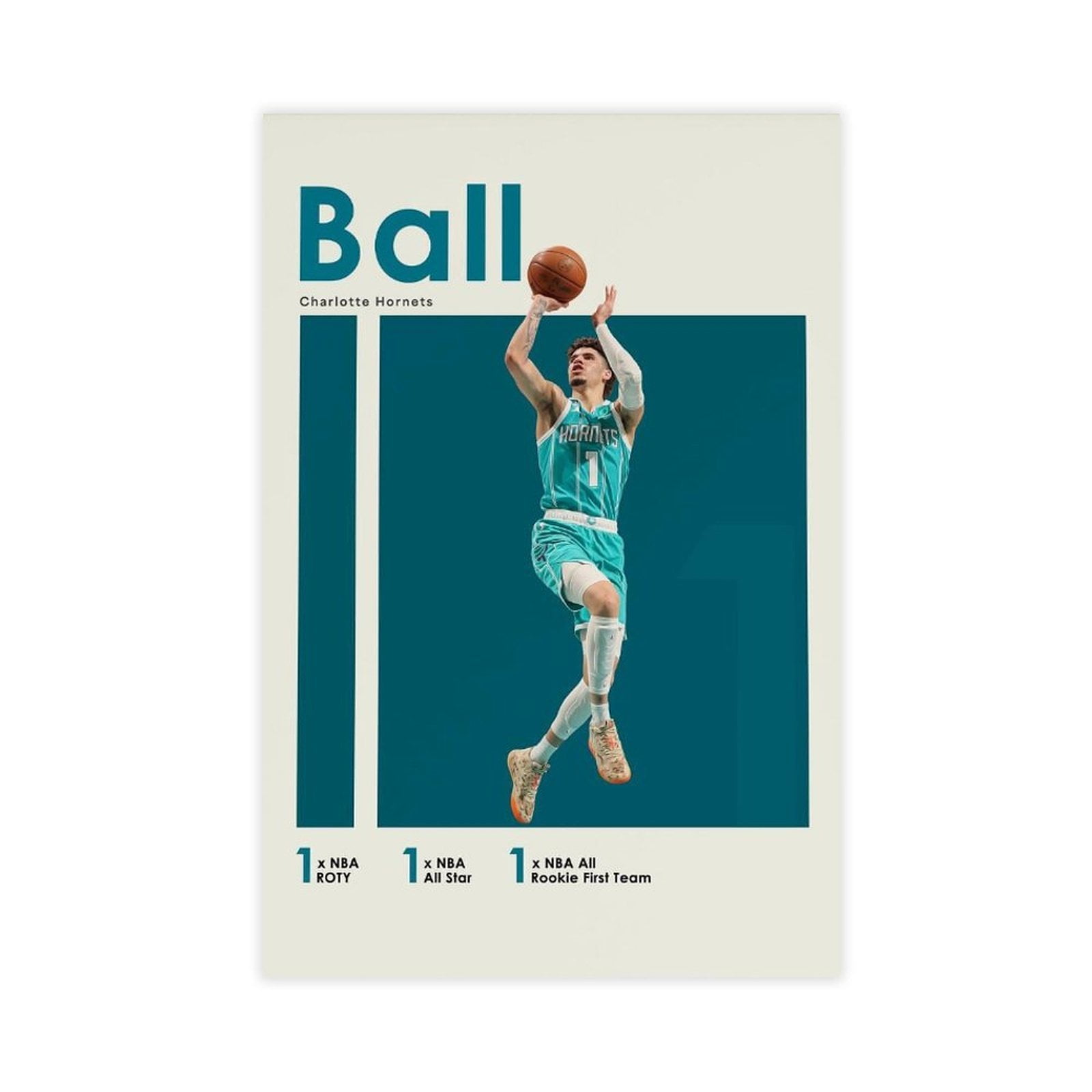 Lamelo Ball Poster, Basketball Poster, NBA Poster, Sports Poster ...