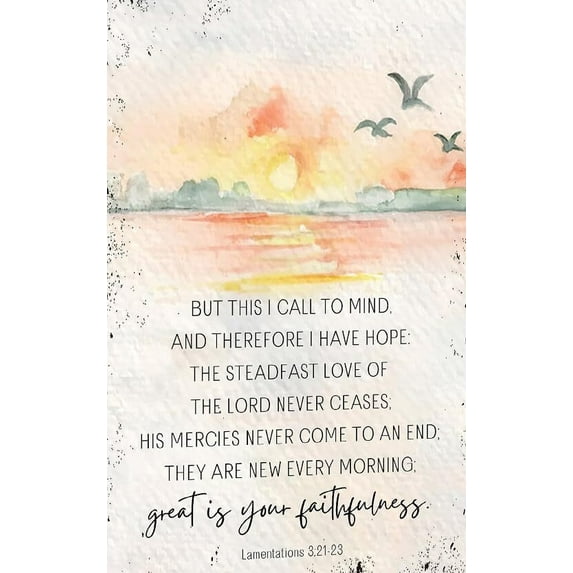 Lamentations 3 21-23, Steadfast Love, Bible Verse Wall Art, Scripture ...