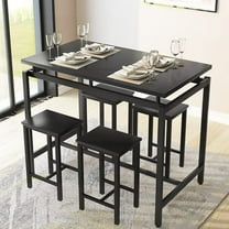 Lamerge Bar Dining Table Set for 2, 3 Piece Bar Table and Chairs Set ...