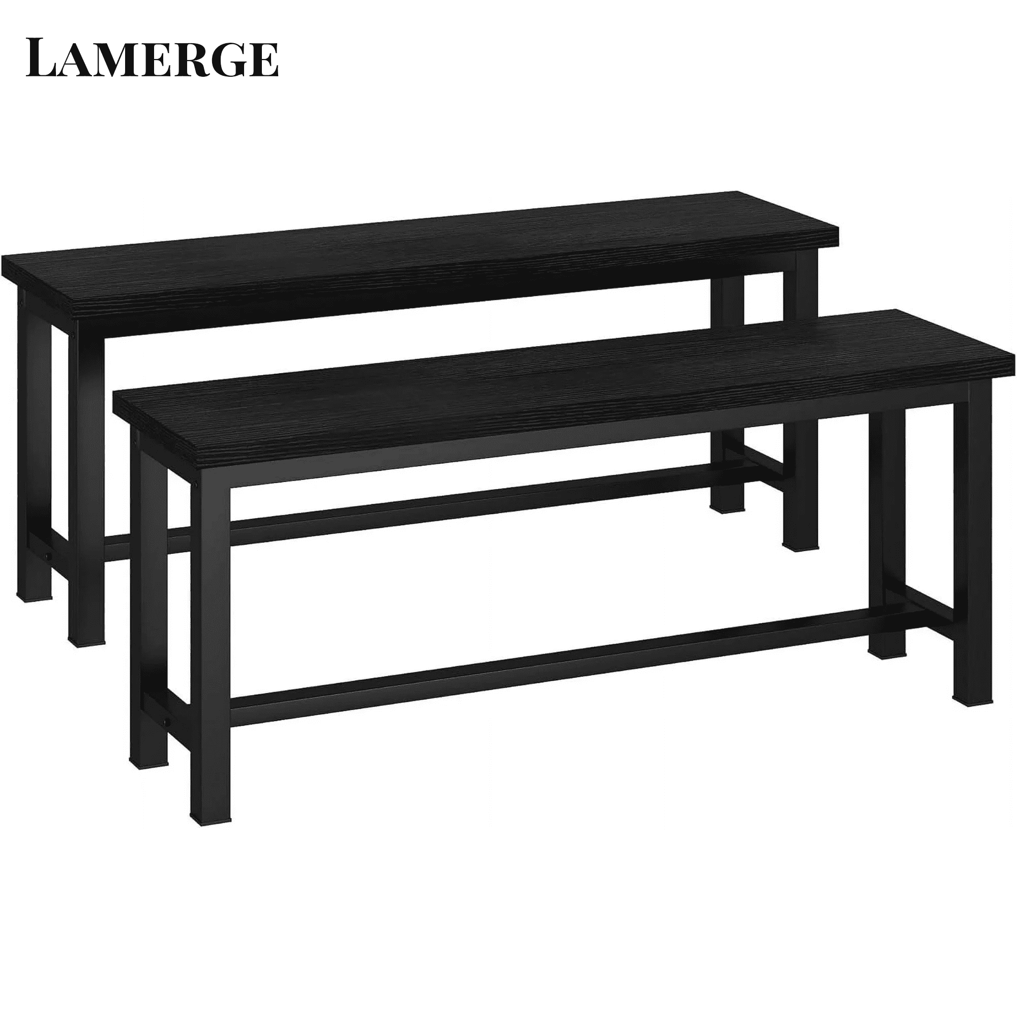 Lamerge Dining Table Chair Bench 2-Piece Set, Bench, 39-Inch, Stackable ...