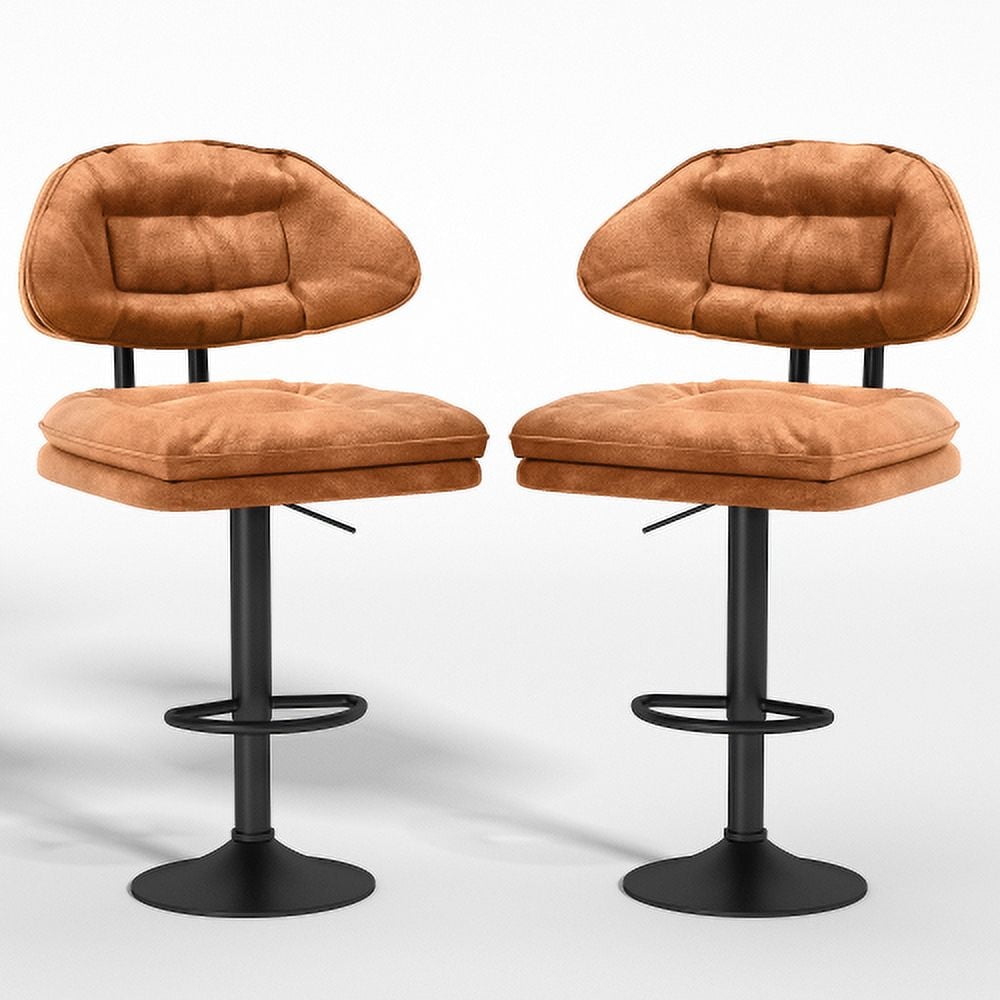 Lamerge Swivel Bar Stool, Height Adjustable, Bar Stool with Armrests ...