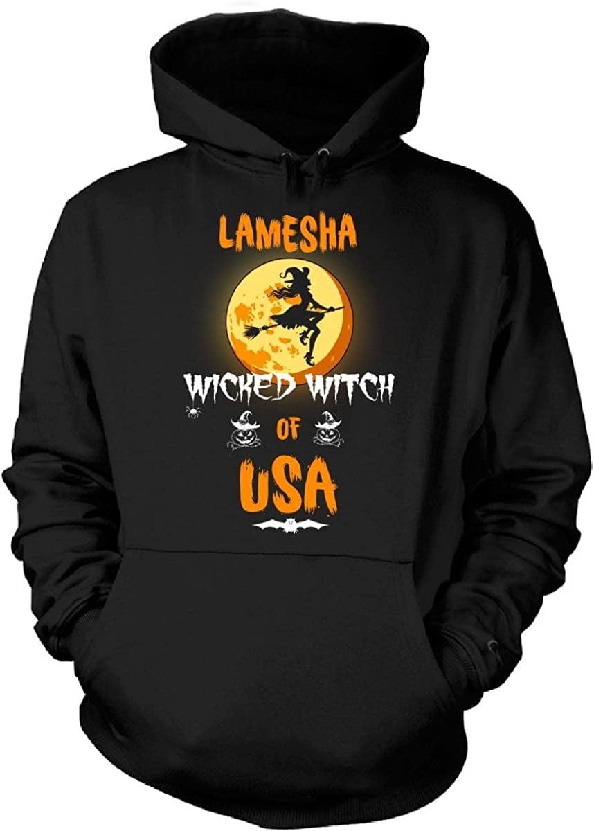 Lamesha Wicked Witch Of Usa. Halloween Gift - Hoodie Black M - Walmart.com