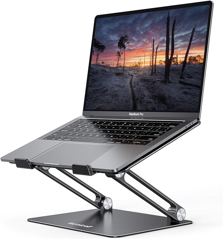 Lamicall Adjustable Laptop Stand, Portable Laptop Riser, Aluminum ...