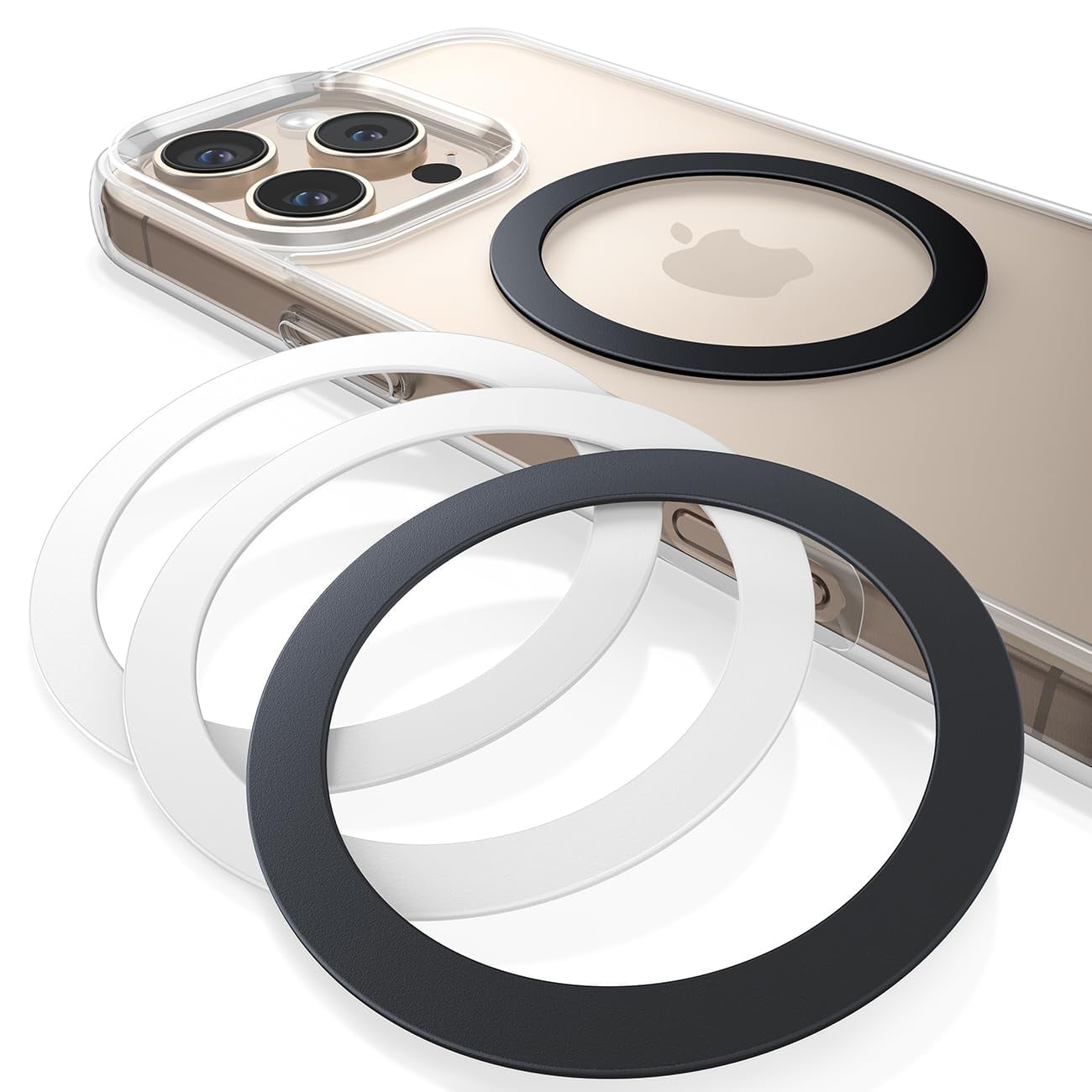 Lamicall for MagSafe Sticker Ring - 4 Pack Metal Ring - Metal Sticker ...