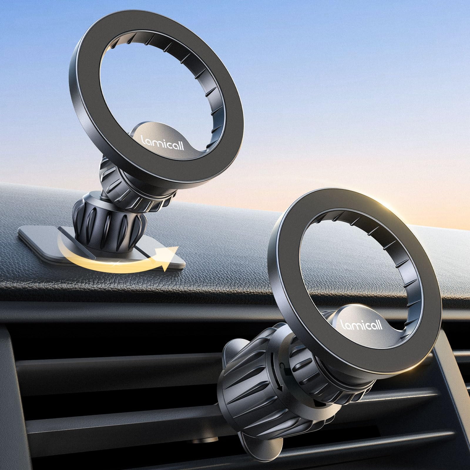 Lamicall for Magsafe Car Mount - [20X N55 Magnets] Magnetic Phone ...