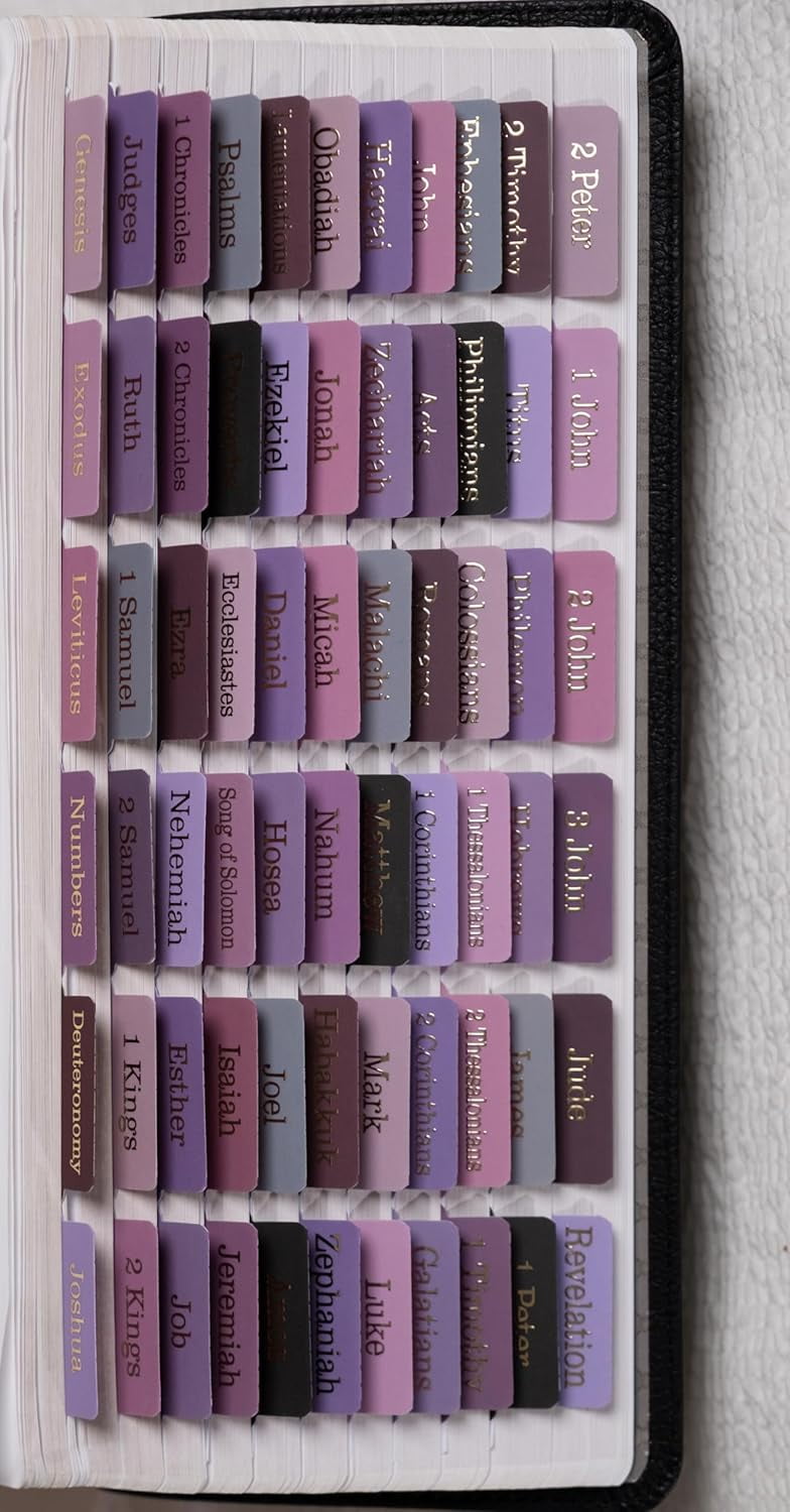 -Laminated Bible Tabs (Gold Foil Embossed Lettering), Bible Tabs for ...
