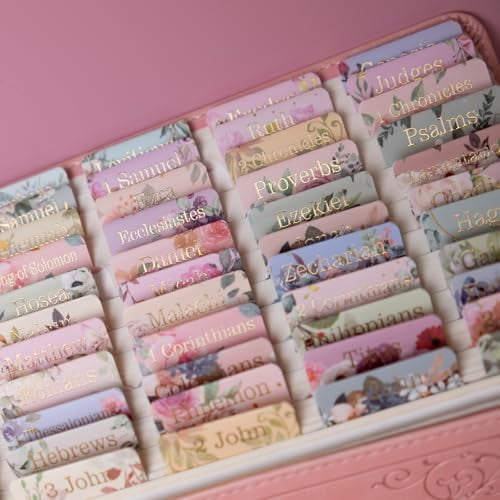 -Laminated Bible Tabs for Women and Men (Gold Foil Embossed Lettering ...