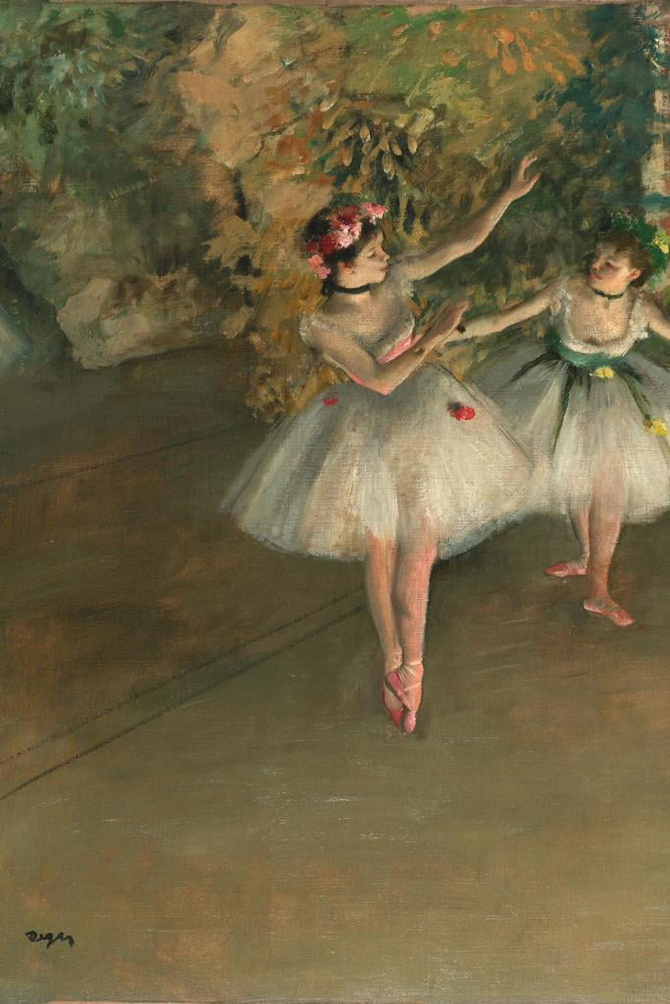 Laminated Edgar Degas Two Dancers On The Stage Impressionist Art ...