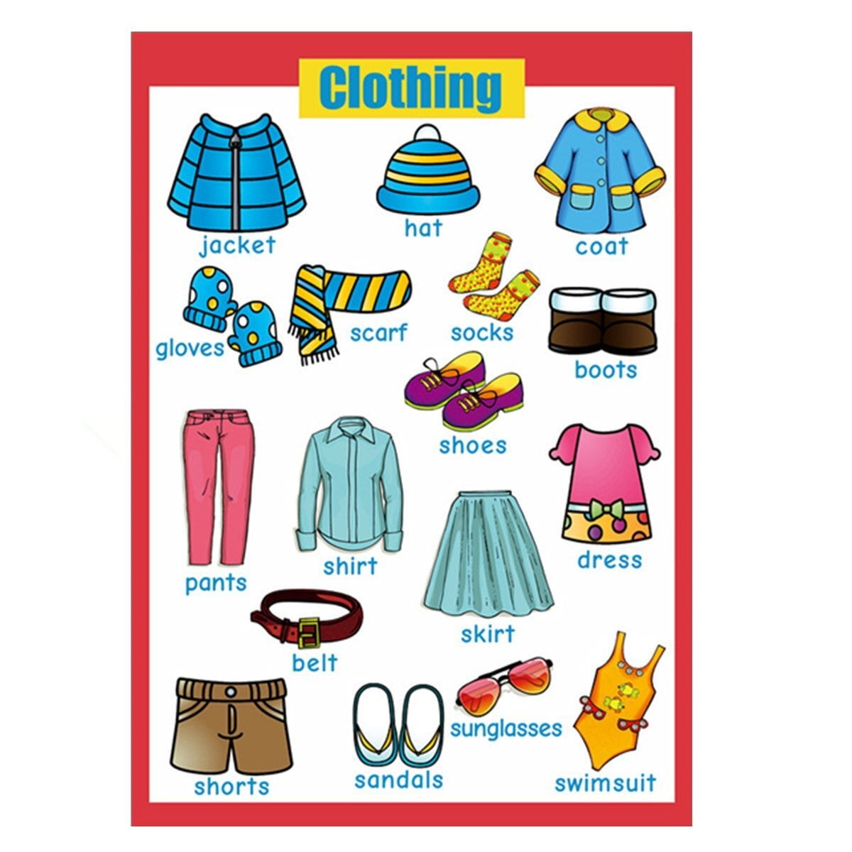 Laminated Educational Preschool Posters for Toddlers| Educational Wall ...
