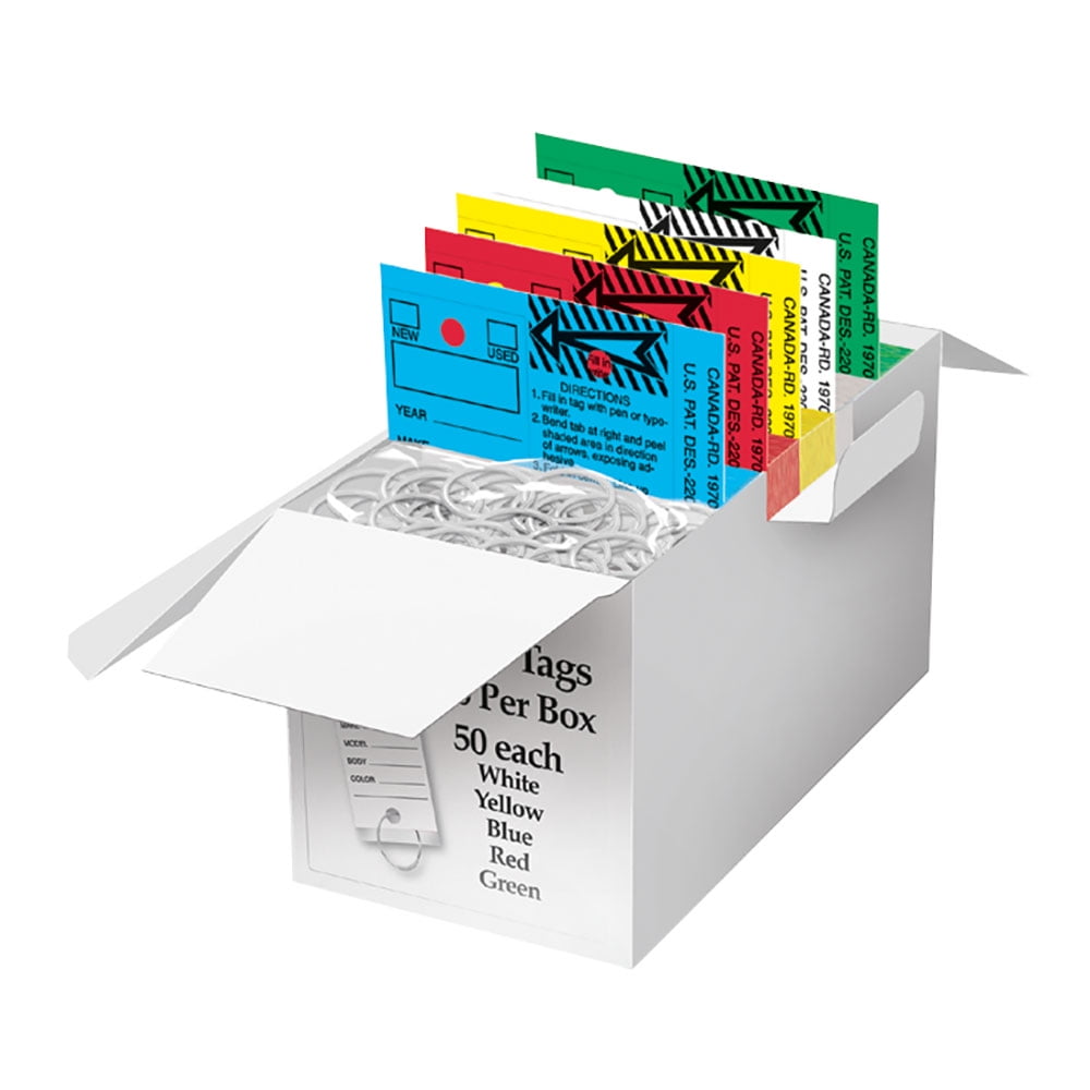 SSWBasics Laminated Key Tags Assortment - Box of 250 - Walmart.com