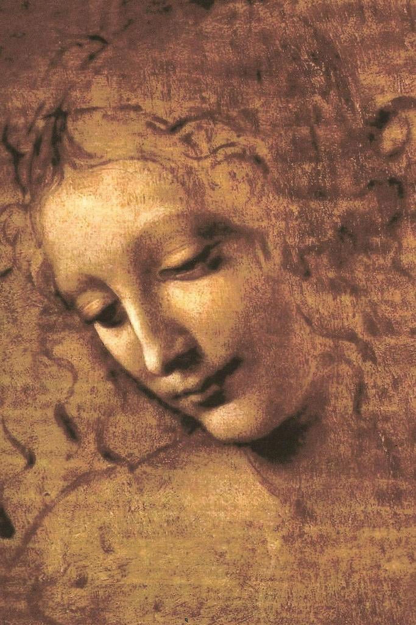 Laminated Leonardo Da Vinci La Scapigliata Poster Circa 1506 Head of A Woman Painting High ...